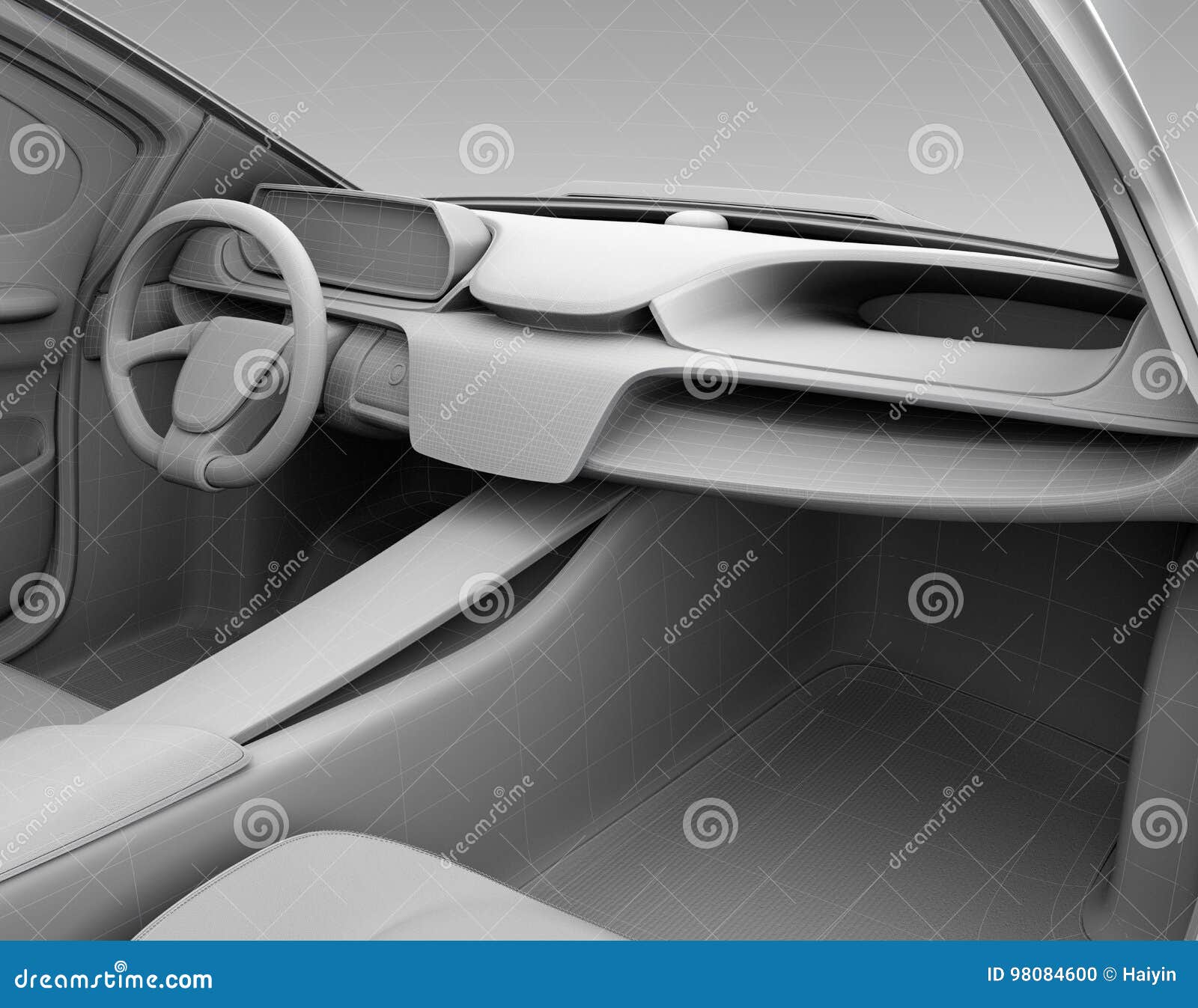 3D Wireframe Clay Render Of Turbofan Jet Engine Isolated On Green ...