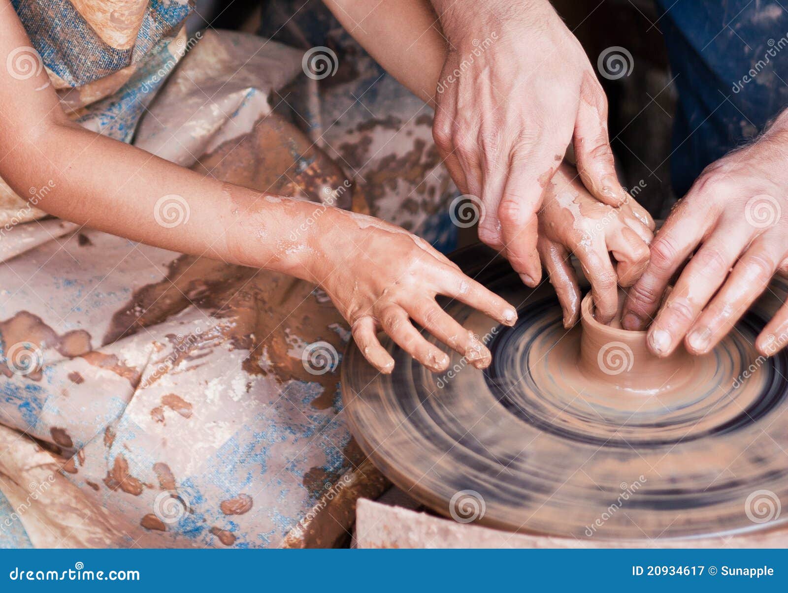 Clay modeling stock image. Image of close, assistance - 20934617