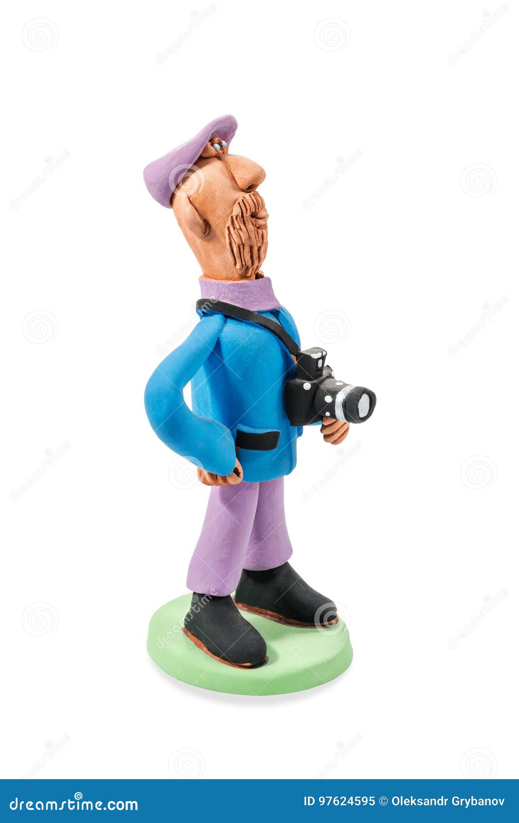 Clay Photographer with Camera Stock Image - Image of portrait, camera ...