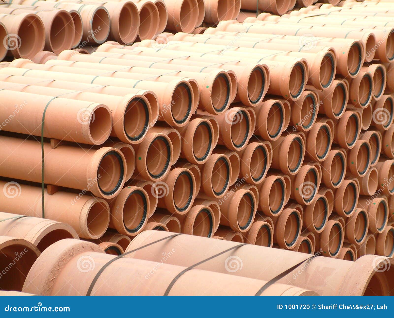 Clay Pipes stock photo. Image of industrial, clay, stacked - 1001720