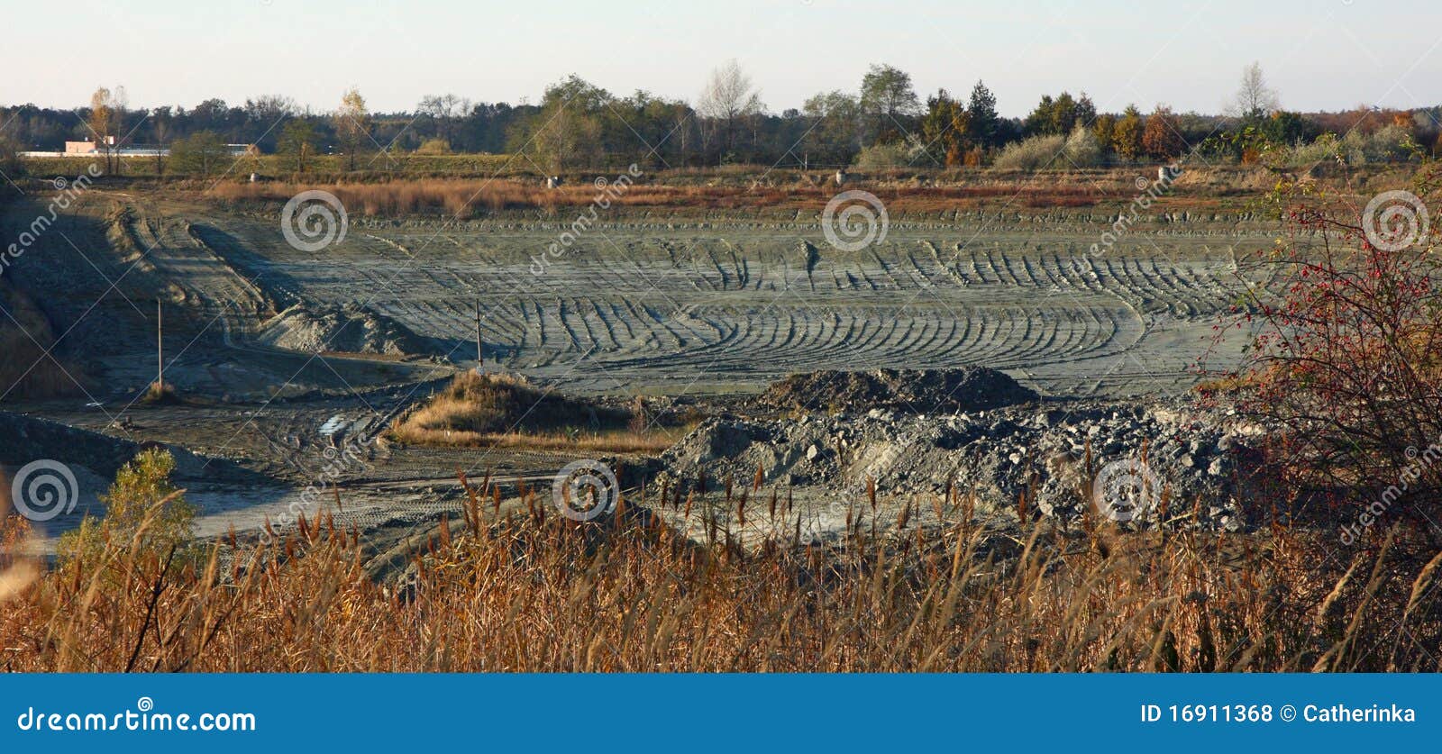 Clay pit stock photo. Image of open, clay, mining, excavate - 16911368