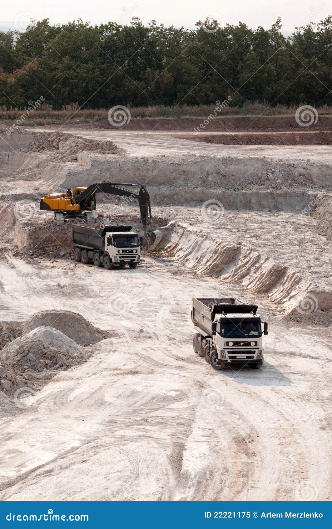 Clay pit stock image. Image of loading, scoop, outdoors - 22221175