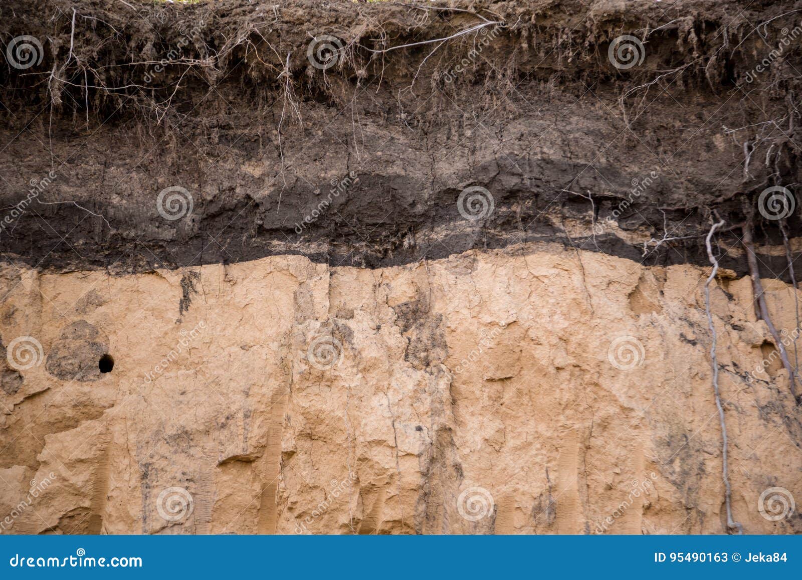 A clay pit stock image. Image of layers, horizontal, clay - 95490163