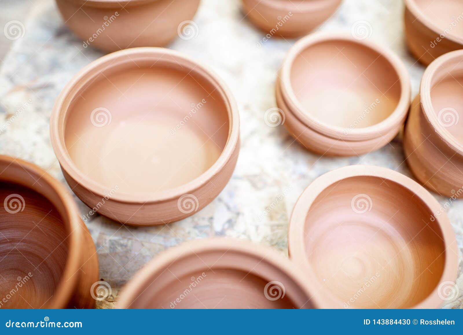 Clay Pitchers at the Pottery Stock Photo - Image of workpieces ...