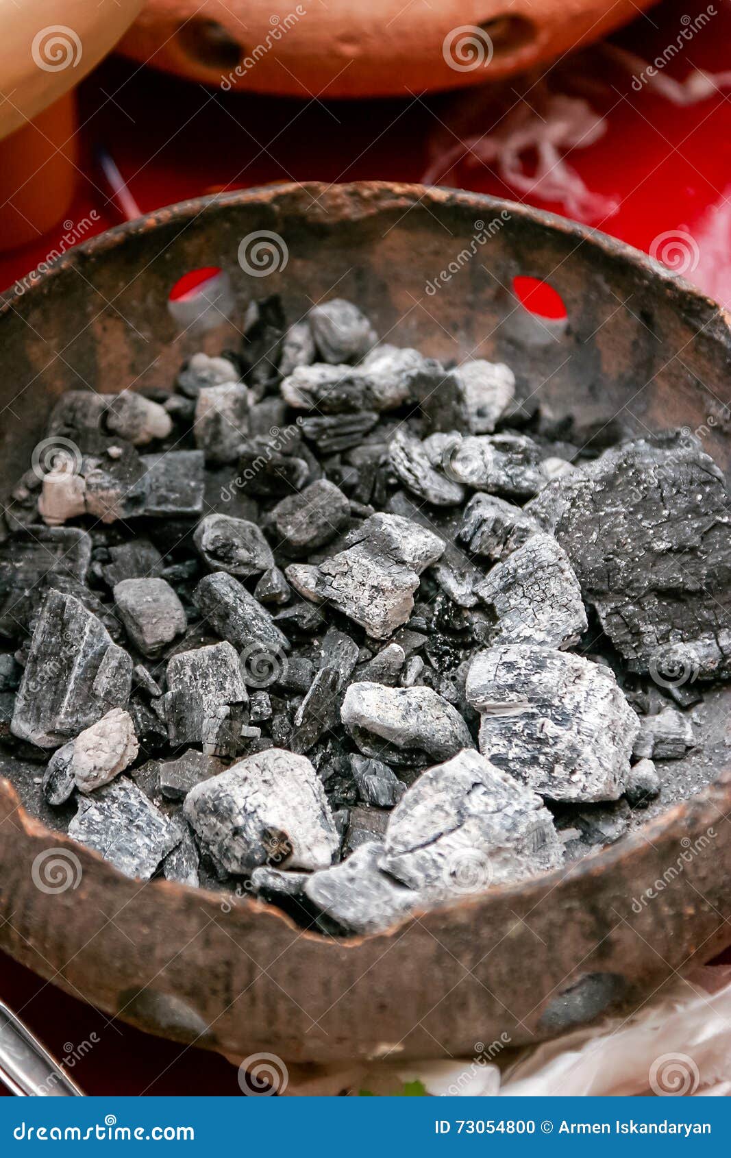 Clay Plate with Ash for Traditional Dish Khash Stock Photo - Image of ...