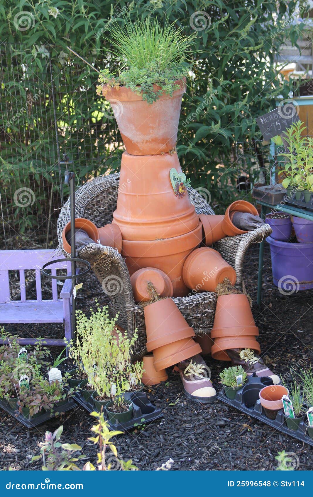 Clay Pot Figure stock photo. Image of humorous, sculpture - 25996548