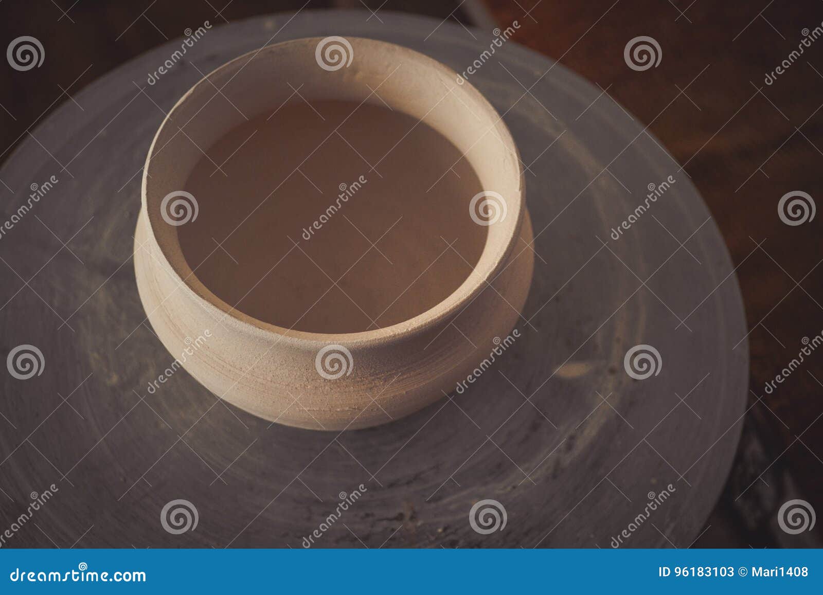 Clay Pot on a Potter`s Wheel Stock Image - Image of brown, earthenware ...