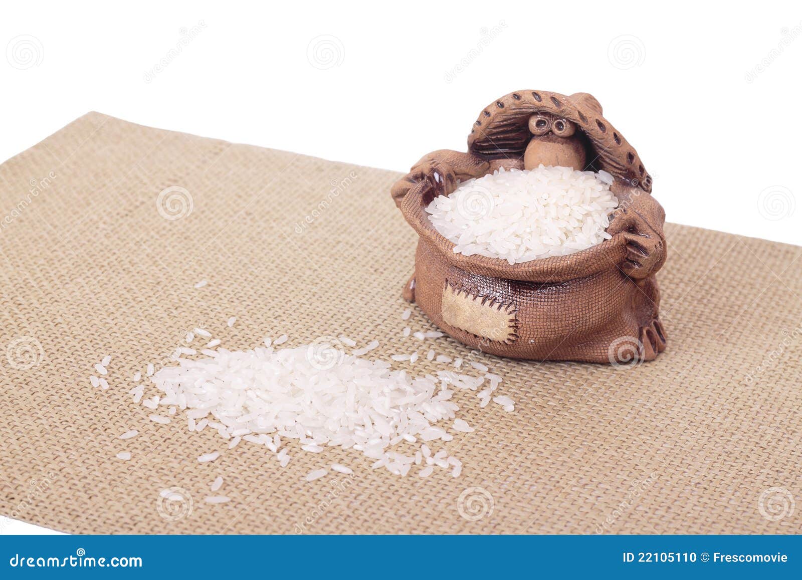 Clay pot with rice stock photo. Image of health, organic - 22105110