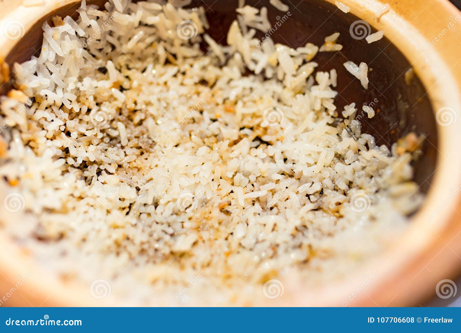 Clay Pot Rice with the Last Bit Stock Photo - Image of taste, delicious ...