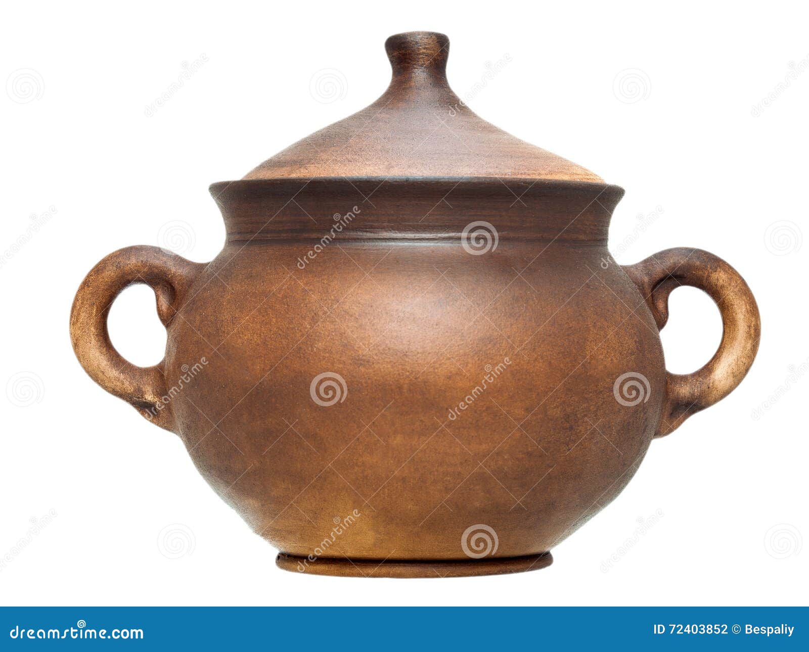 A clay pot. stock photo. Image of earthenware, brown - 72403852