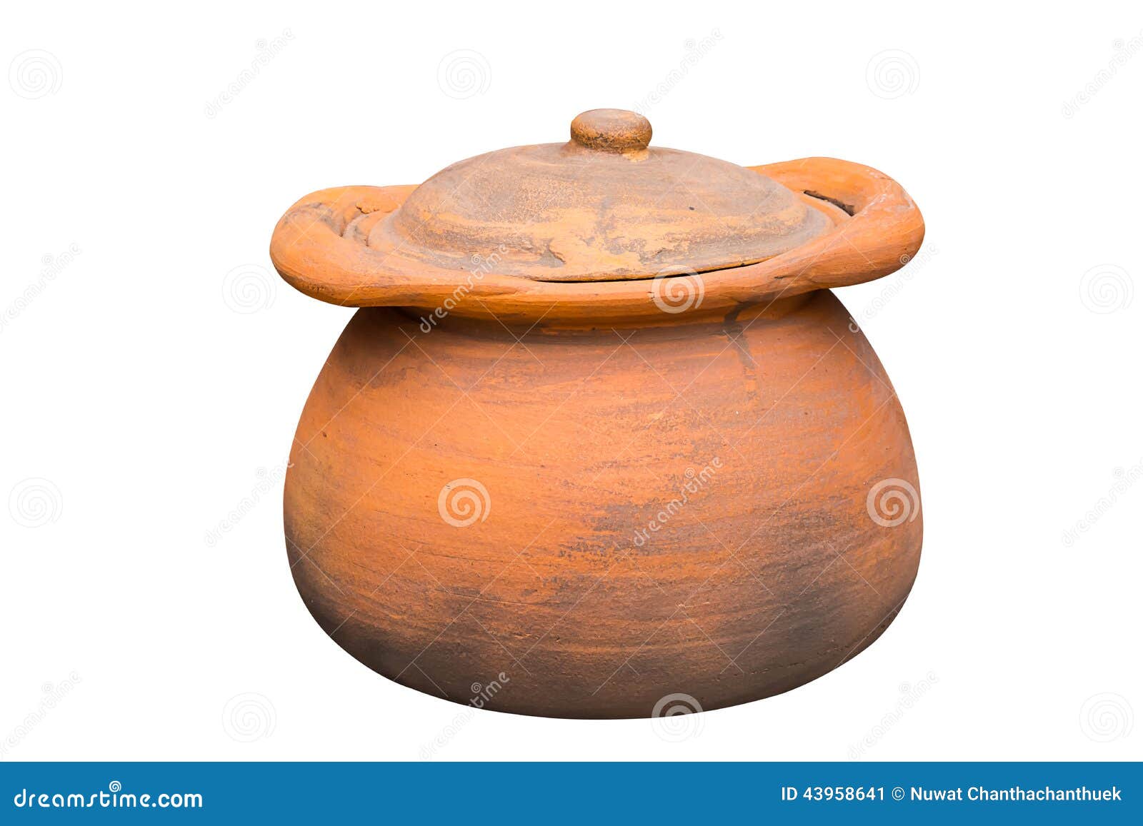 Clay pot. stock image. Image of isolated, history, orange - 43958641