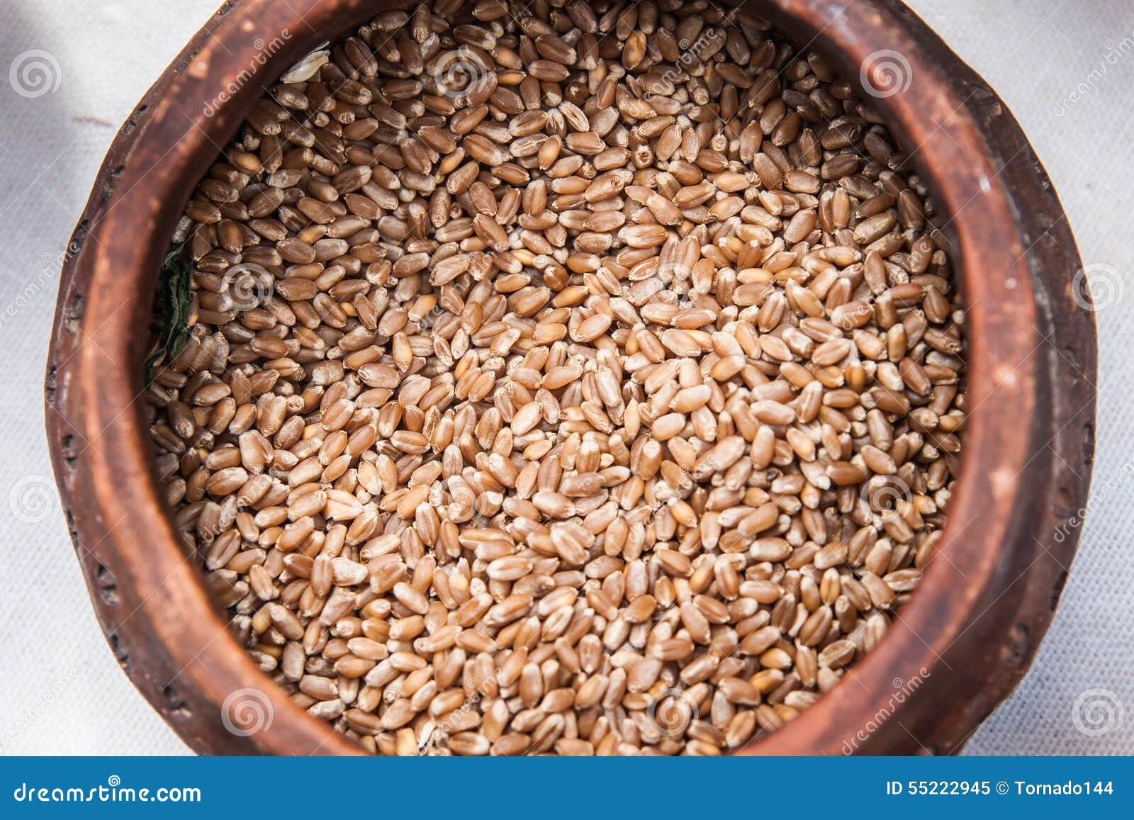 Clay Pot with a Wheat Grain Stock Image - Image of food, culture: 55222945