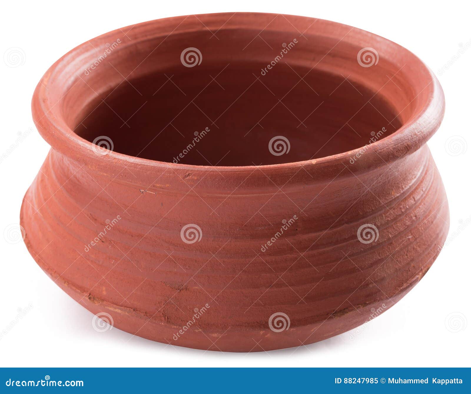 Clay Pot on White Background Stock Image - Image of food, simple: 88247985