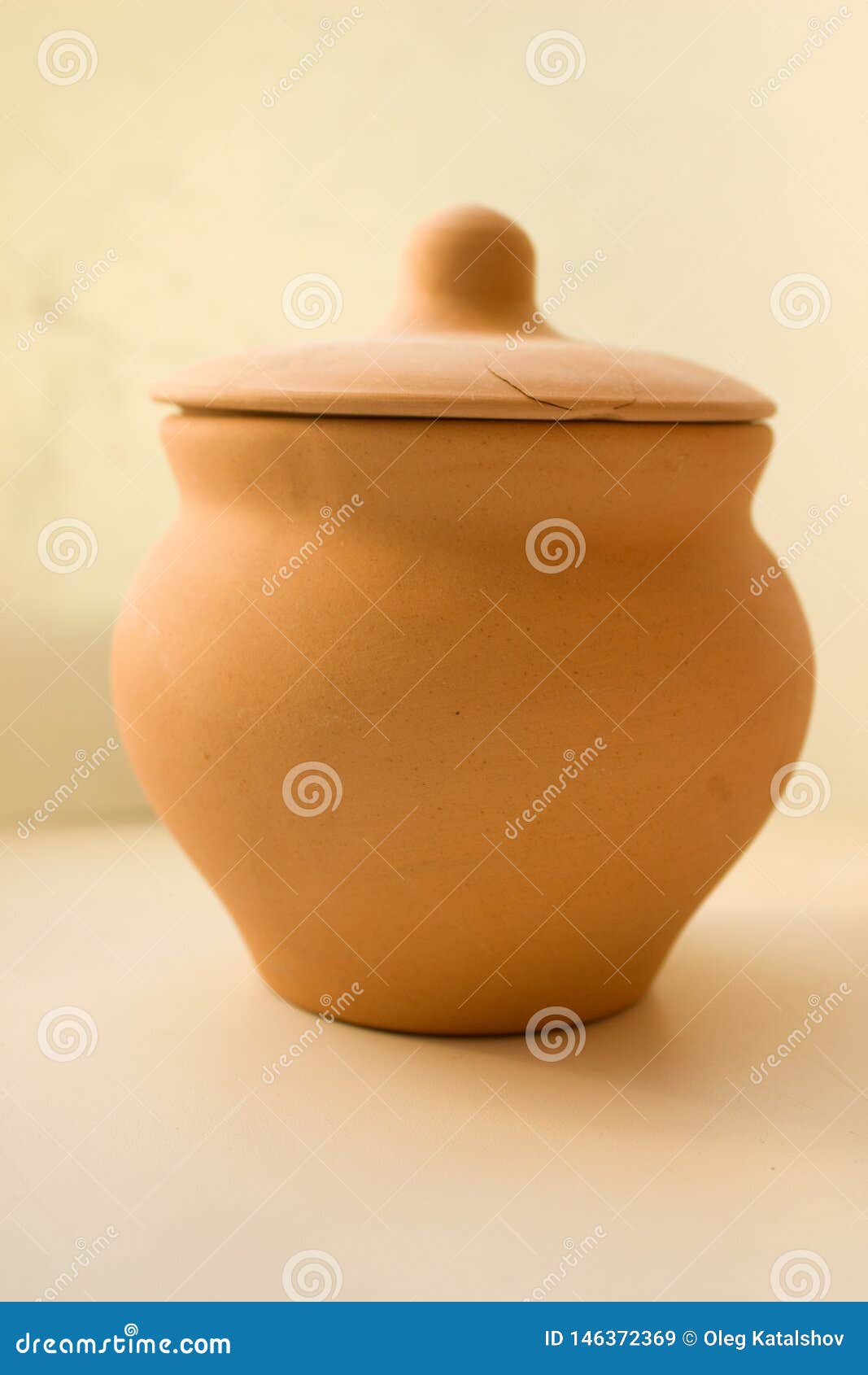 Clay Pot on White Background Stock Image - Image of handmadeantique ...