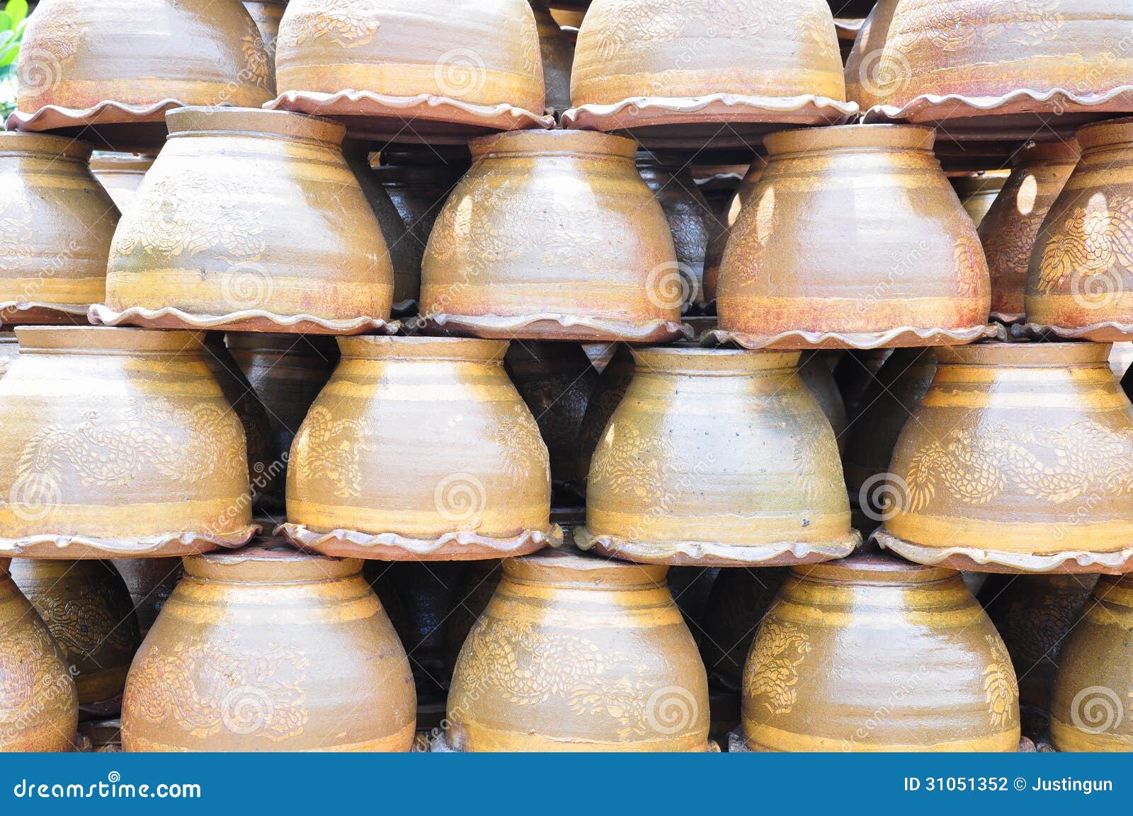 Clay pots stock photo. Image of ceramic, round, earthenware - 31051352