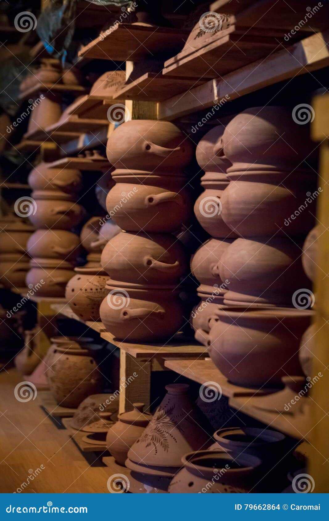 Clay pots storage stock photo. Image of burnt, storage - 79662864