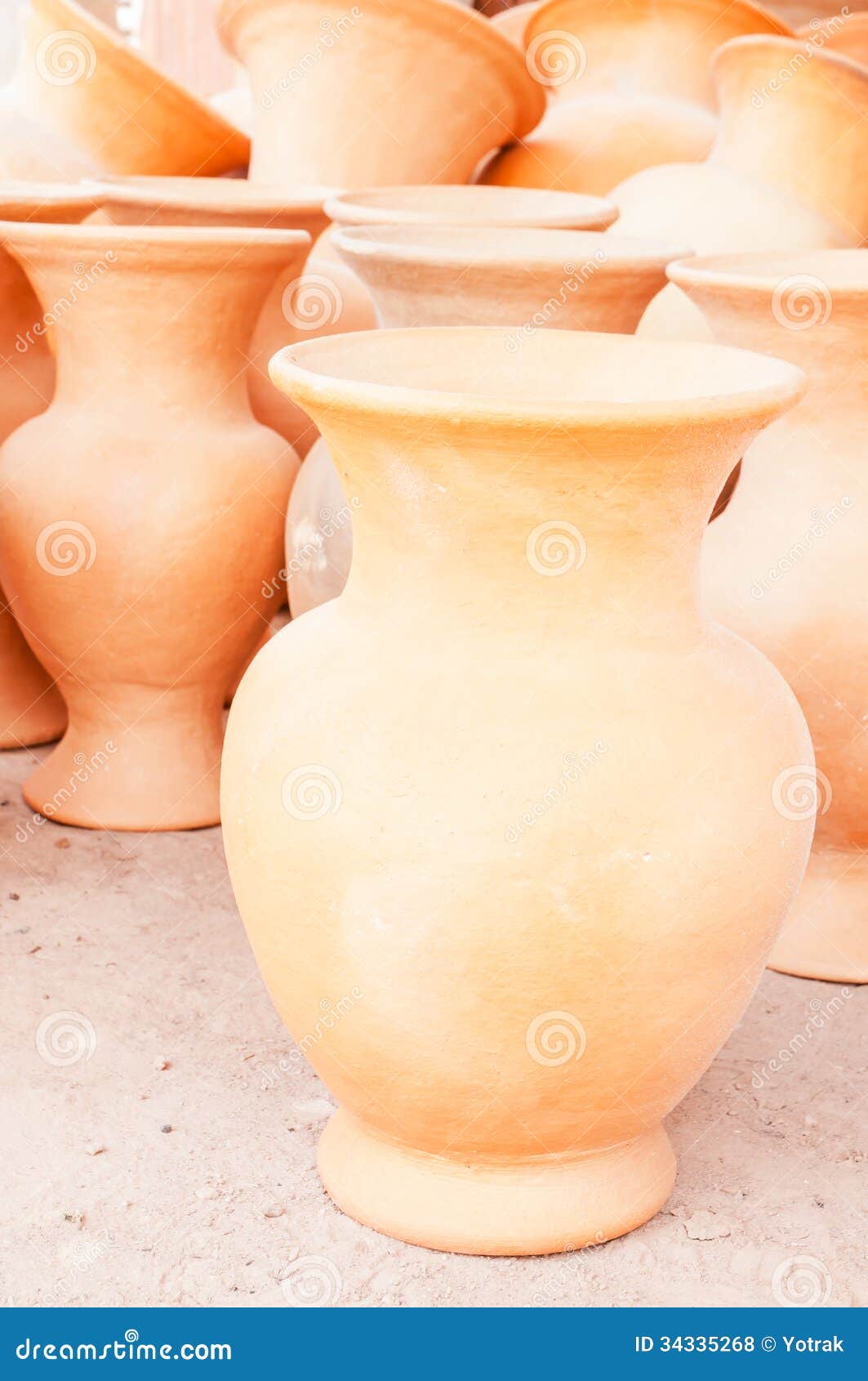 Clay pots stock photo. Image of retail, ornate, earthenware - 34335268