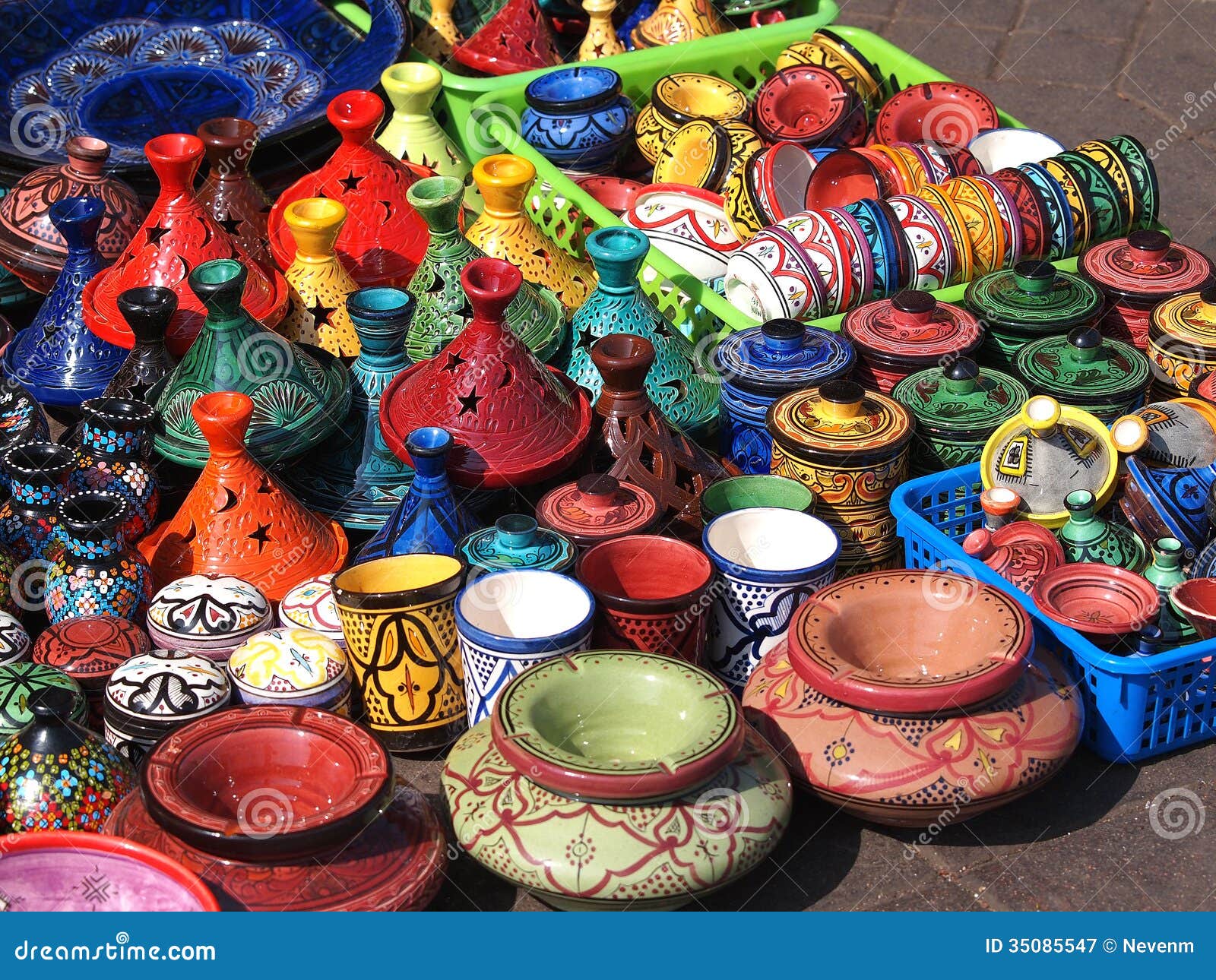 Clay pots stock image. Image of african, arabic, cookware - 35085547