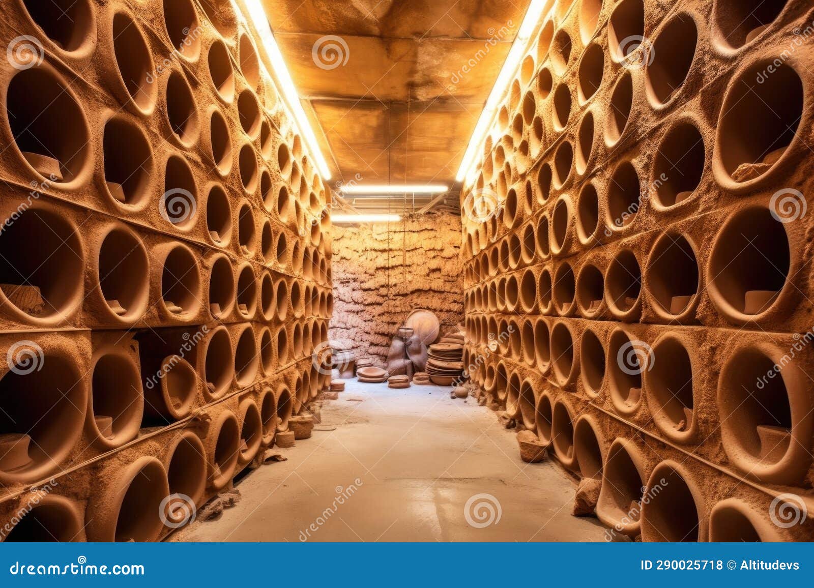 Clay Pottery Inside a Modern Electric Kiln Stock Photo - Image of ...
