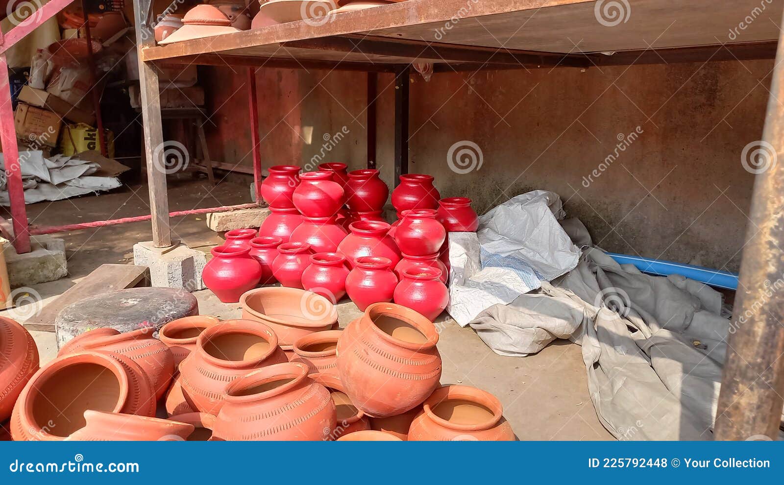Clay Pottery, Rajasthan, India Stock Photo - Image of jaipur, india ...