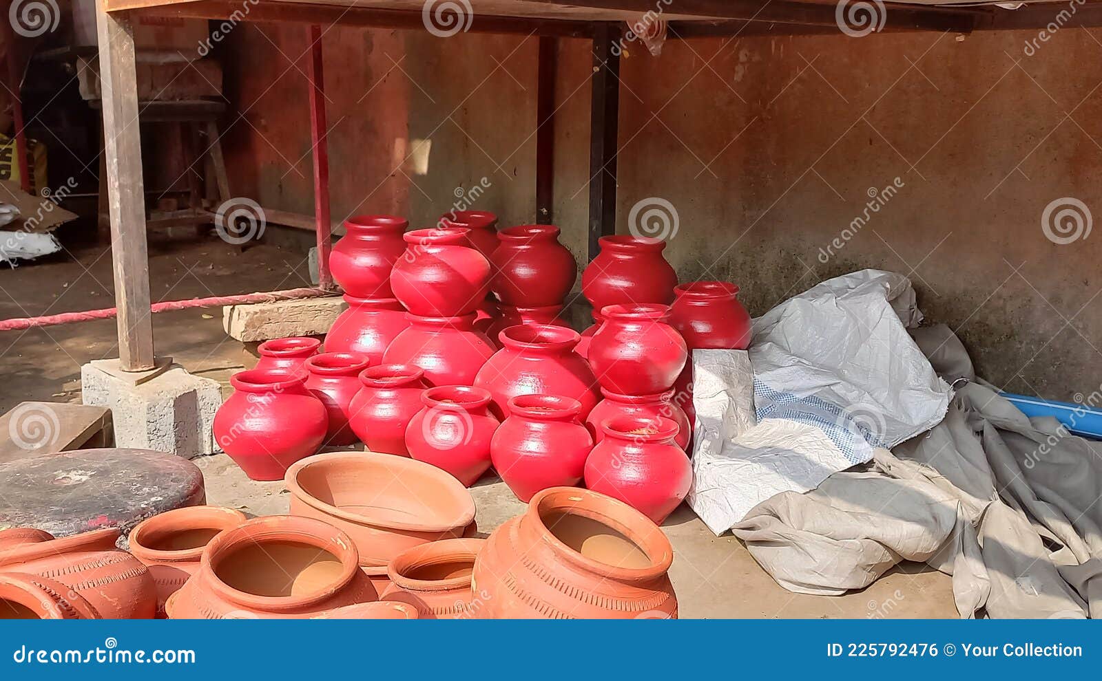 Clay Pottery, Rajasthan, India Stock Photo - Image of fruit, indian ...