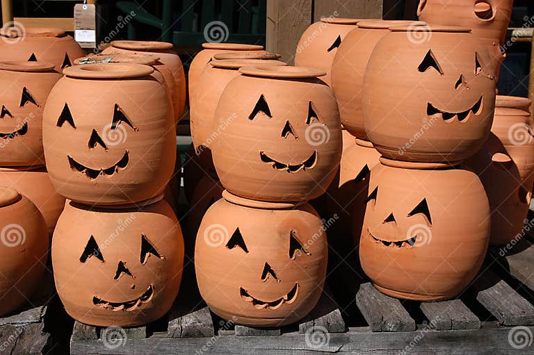 Clay Pumpkins stock image. Image of pumpkin, holiday, market - 30833