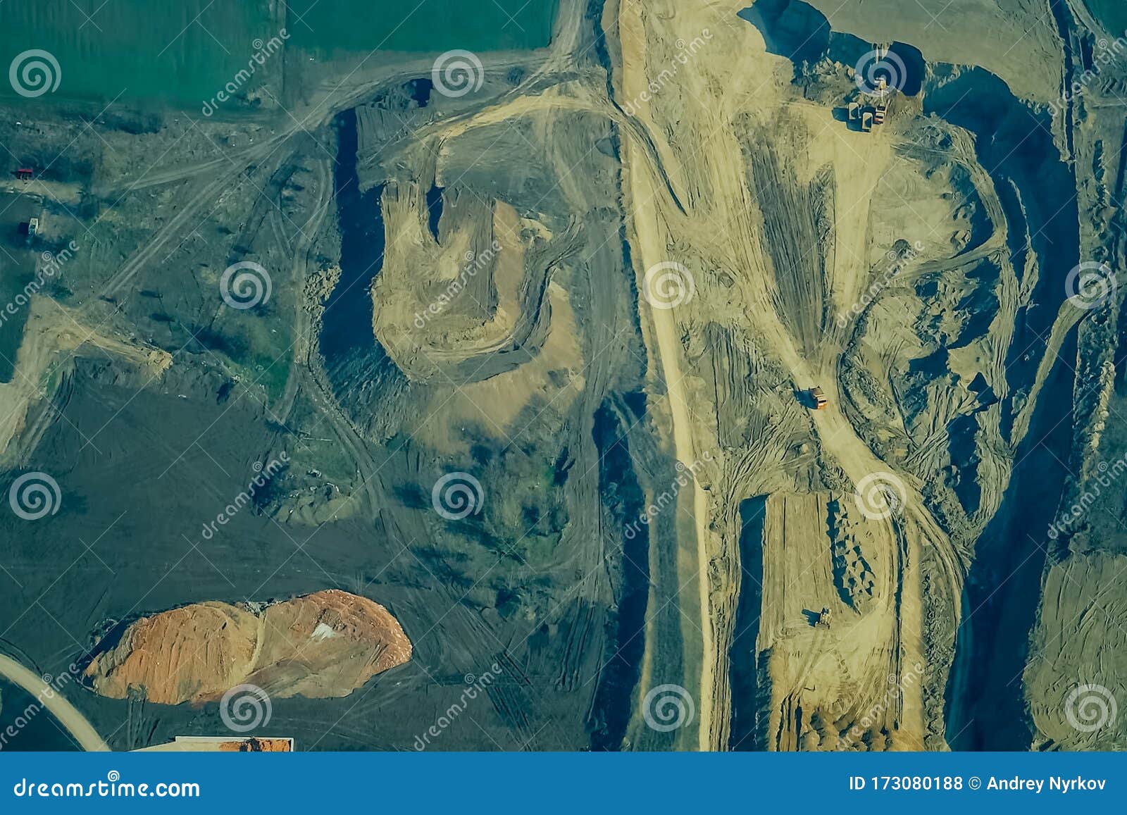 Clay Quarry for the Extraction of Clay for the Production Stock Photo ...