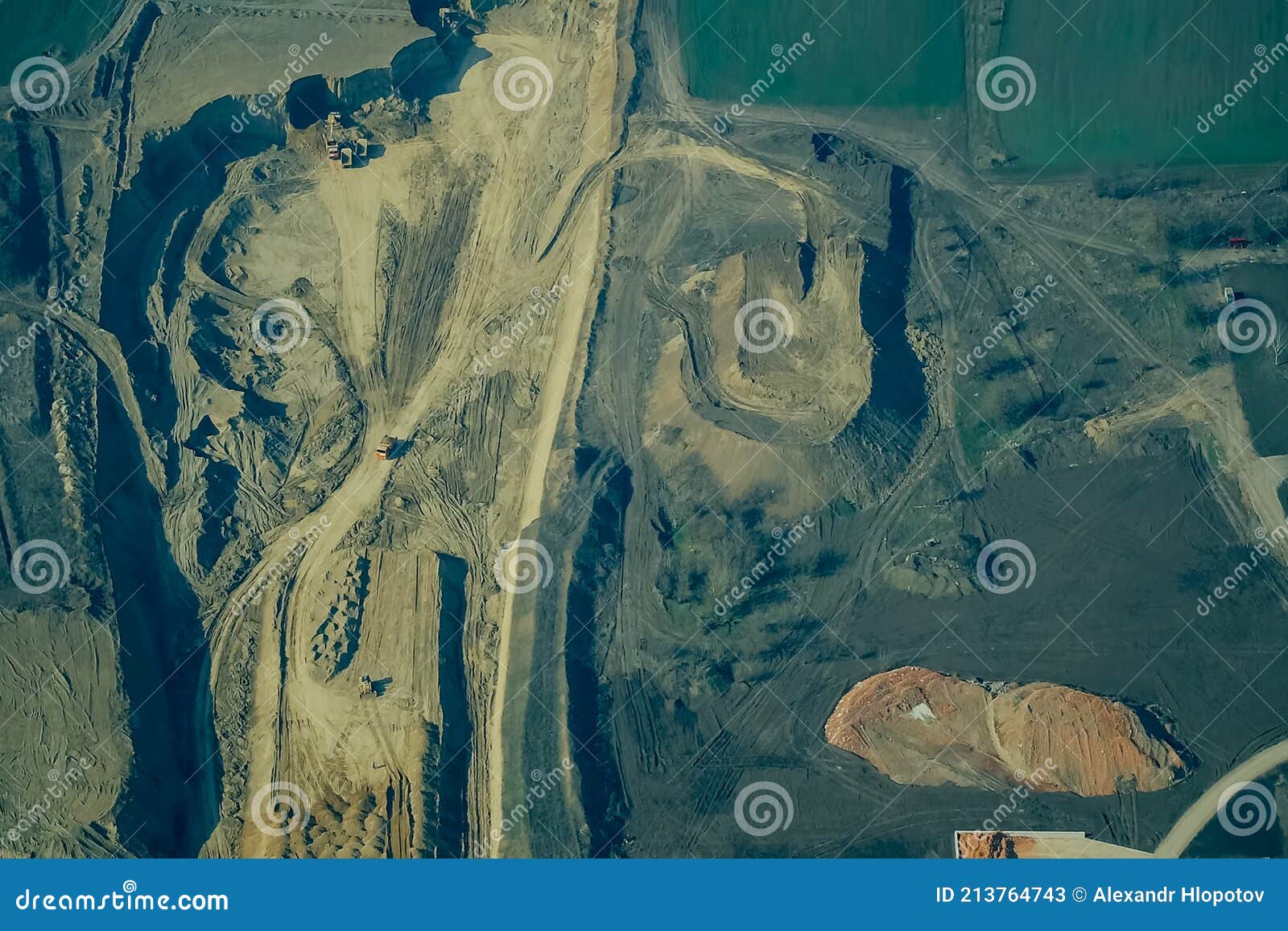Clay Quarry for the Extraction of Clay for the Production Stock Image ...