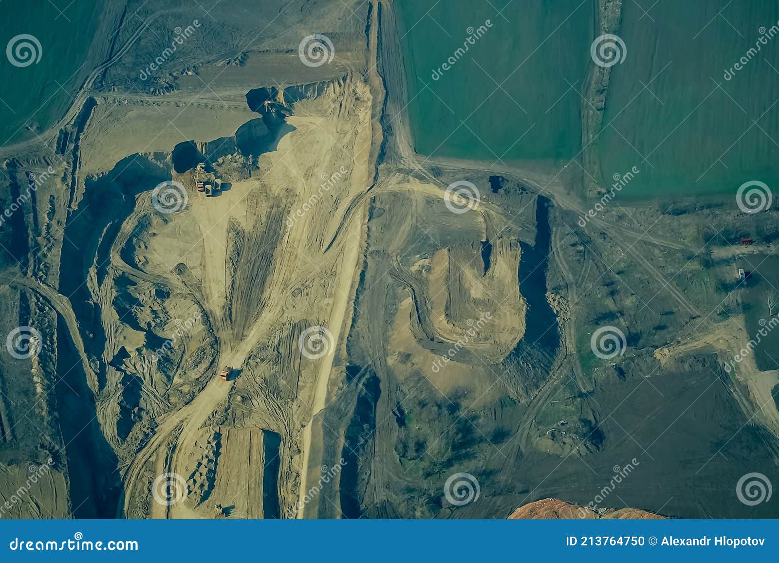 Clay Quarry for the Extraction of Clay for the Production Stock Photo ...