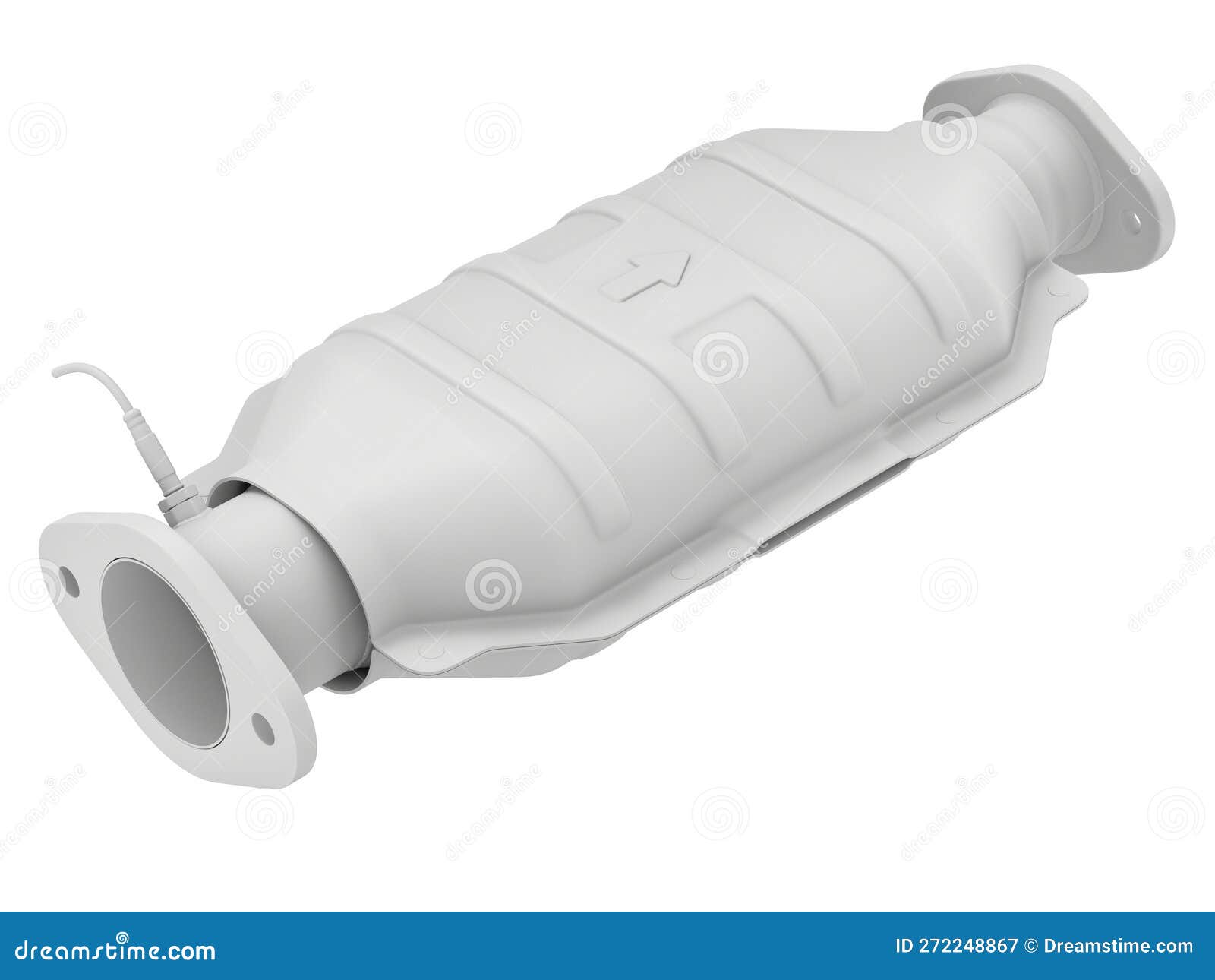 Clay Render of Catalytic Converter Stock Illustration - Illustration of ...