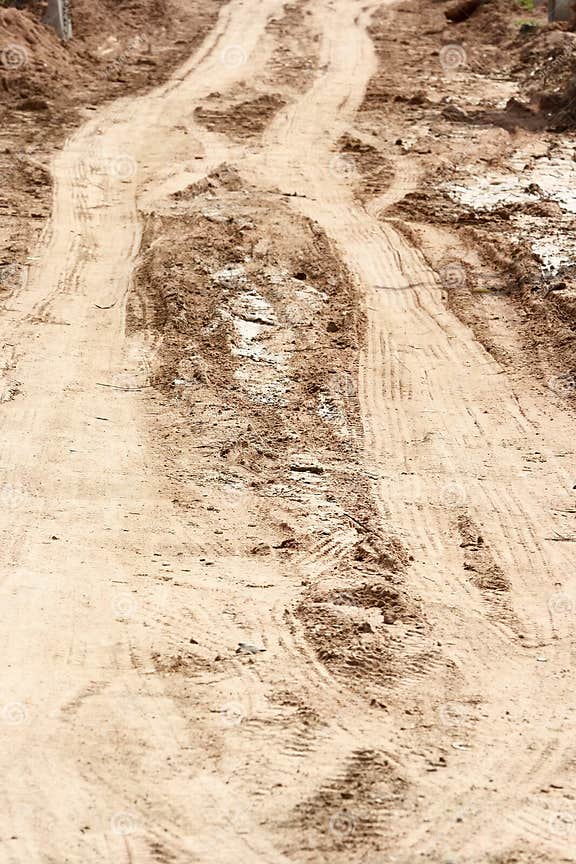 Clay road stock photo. Image of driveway, dust, direct - 14447824