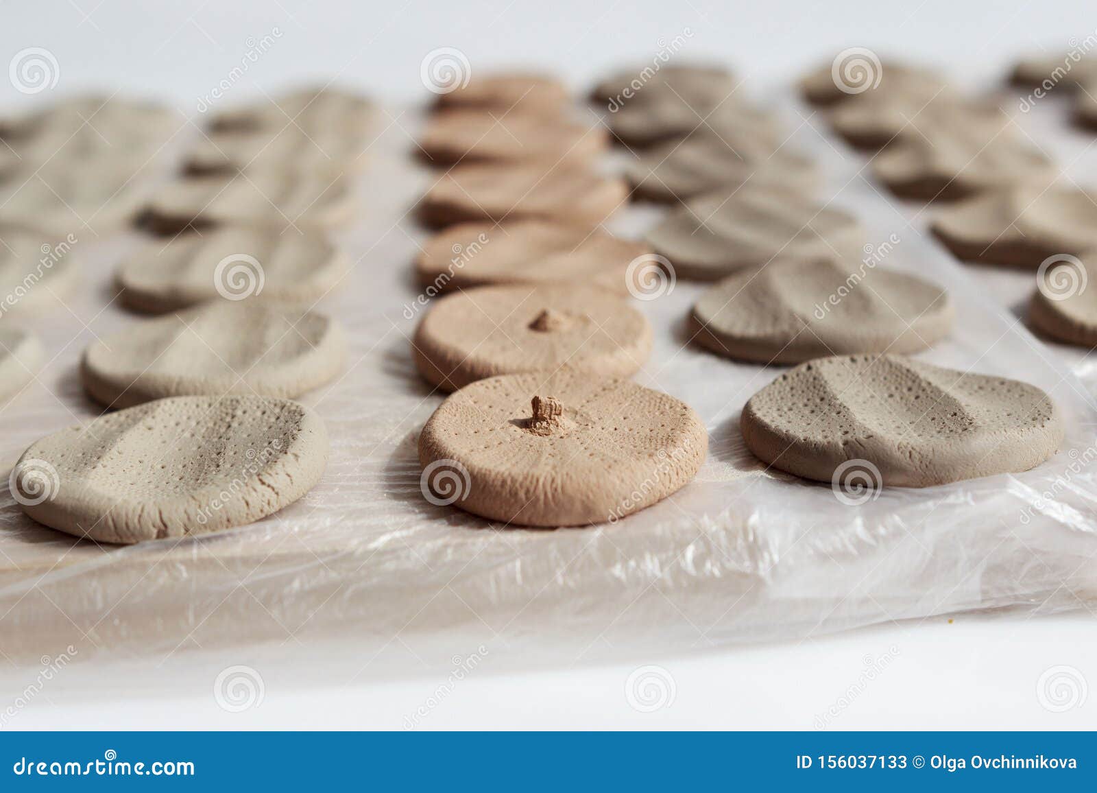 Clay Samplers Dry. Spanish Stone Masses in the Form of Round Pellets ...