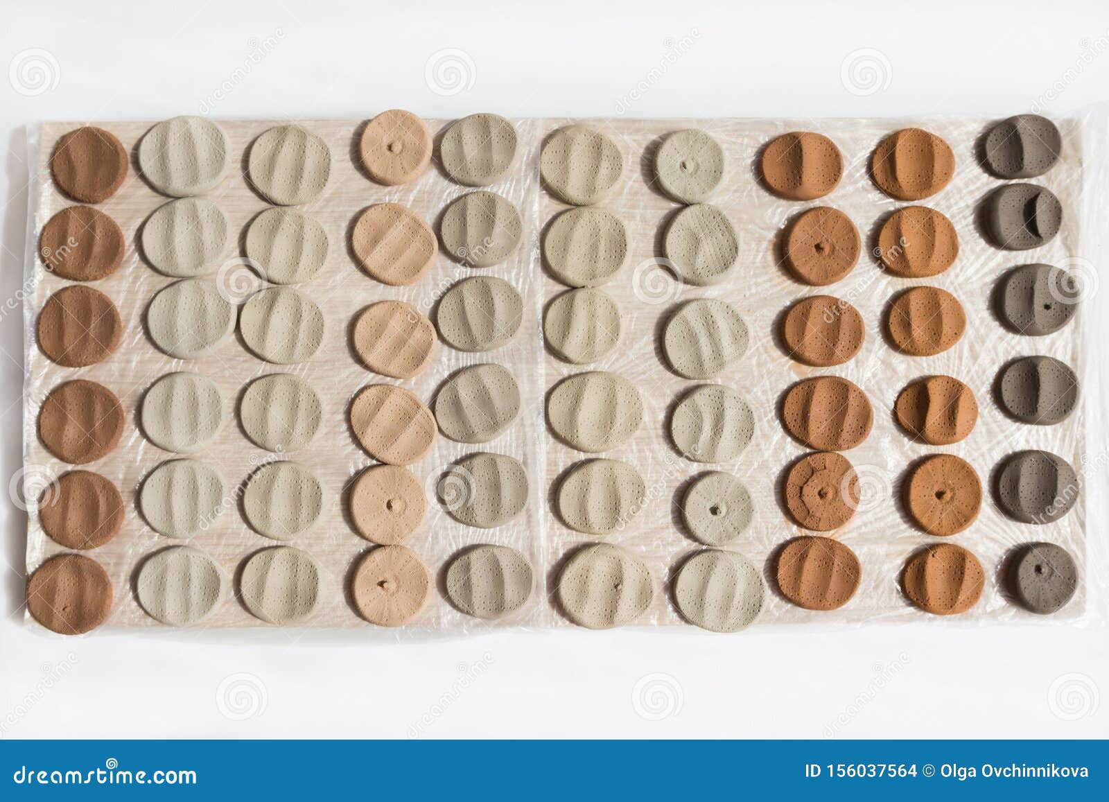 Clay Samplers Dry. Spanish Stone Masses in the Form of Round Pellets ...