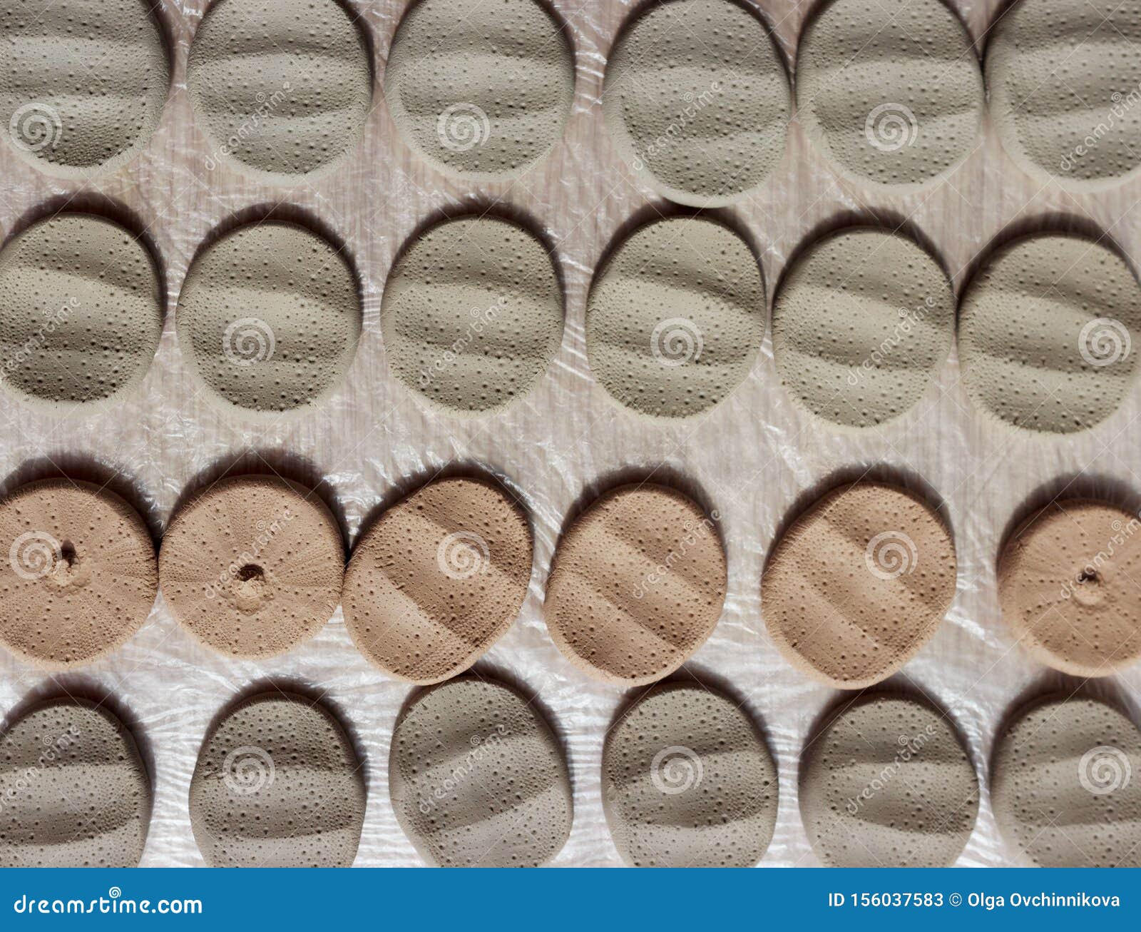 Clay Samplers Dry. Spanish Stone Masses in the Form of Round Pellets ...