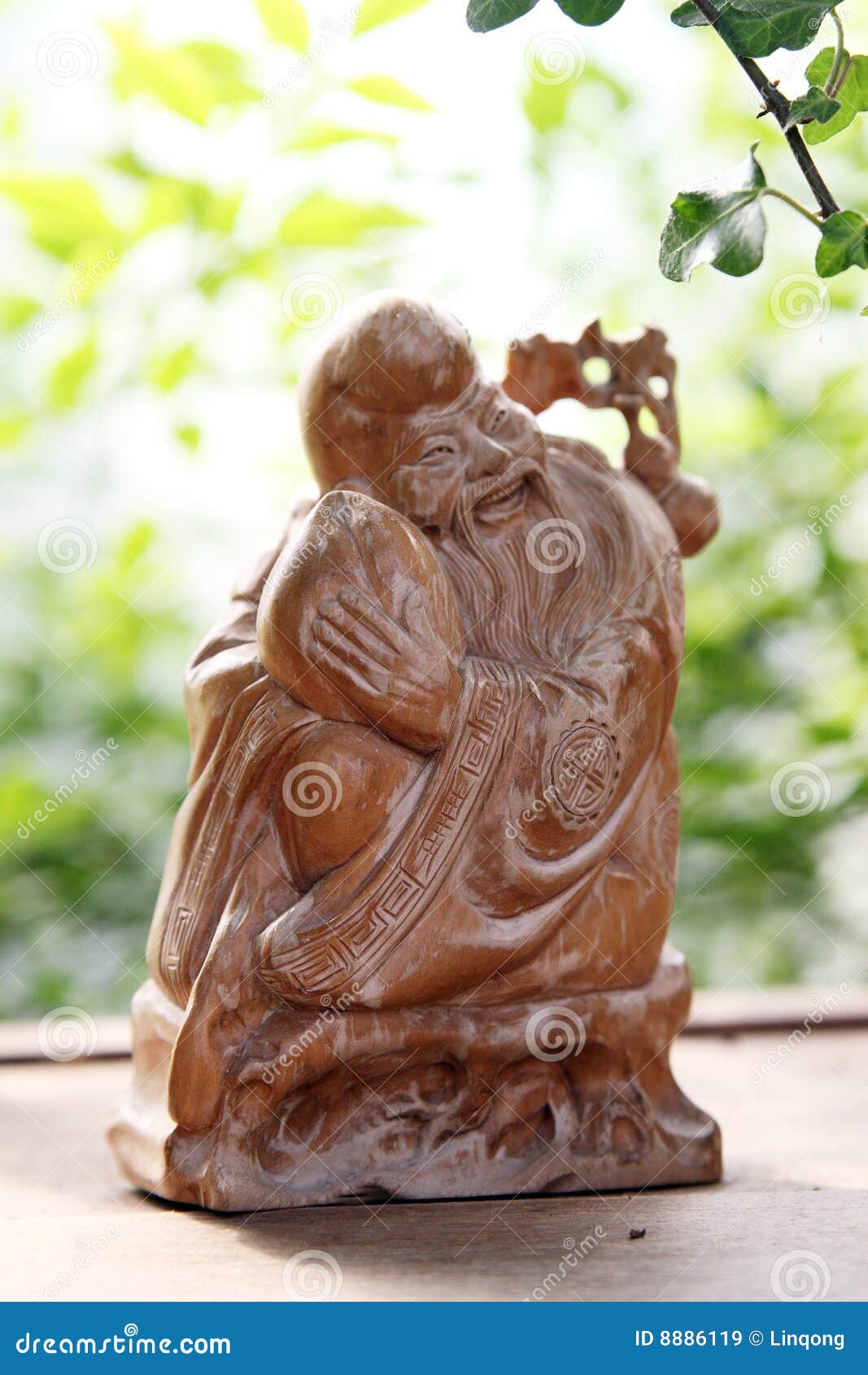 Clay Sculpture Longevity God Stock Image - Image of asia, culture: 8886119