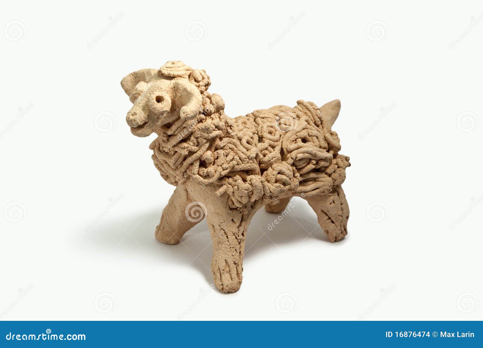 Clay Sculpture of a Ram stock photo. Image of animals - 16876474