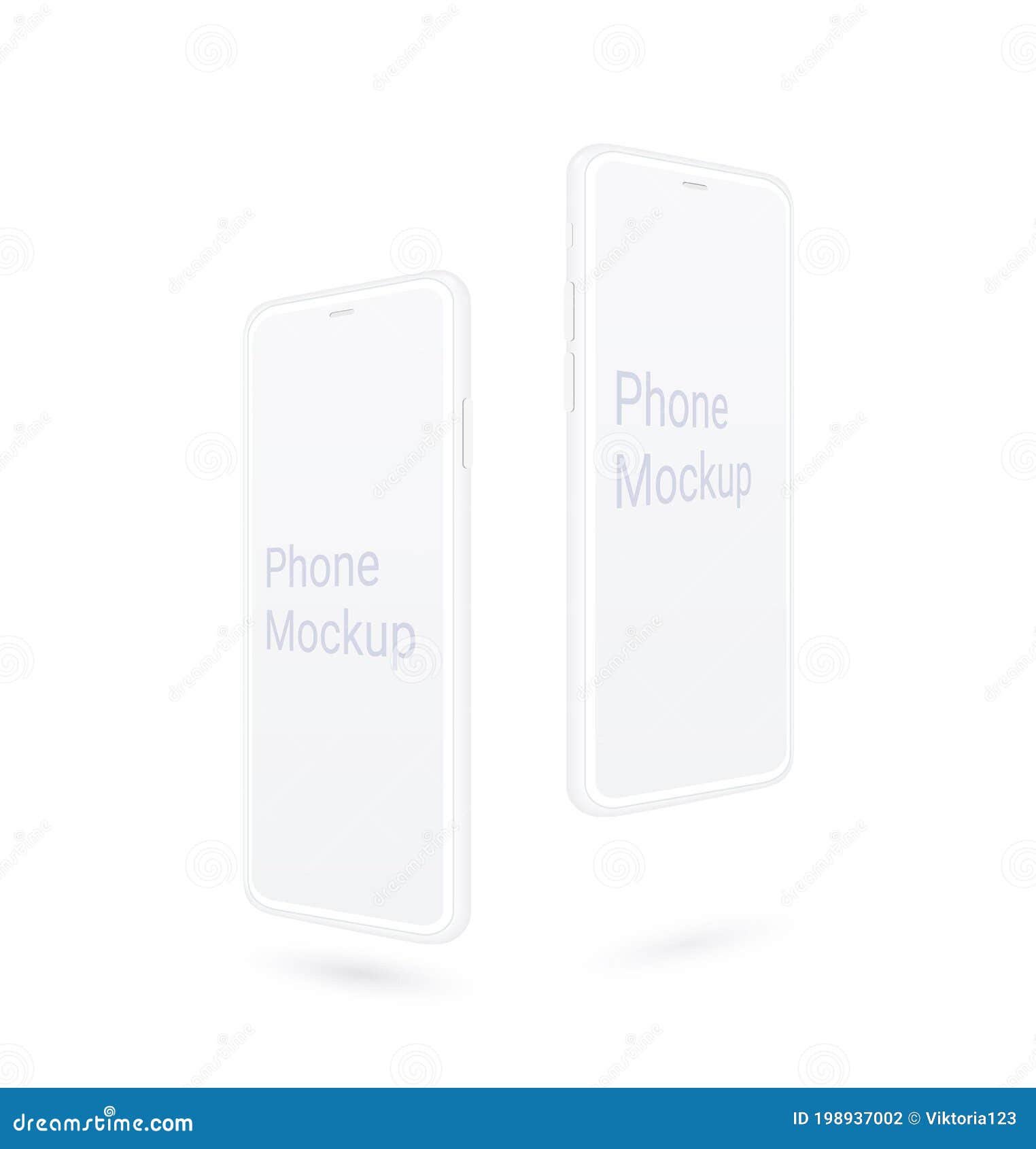 Clay Smartphone Mockup, Flying Realistic Mobile Device Set with Blank ... Clay Smartphone Mockup, Flying Realistic Mobile Device Set with Blank ...