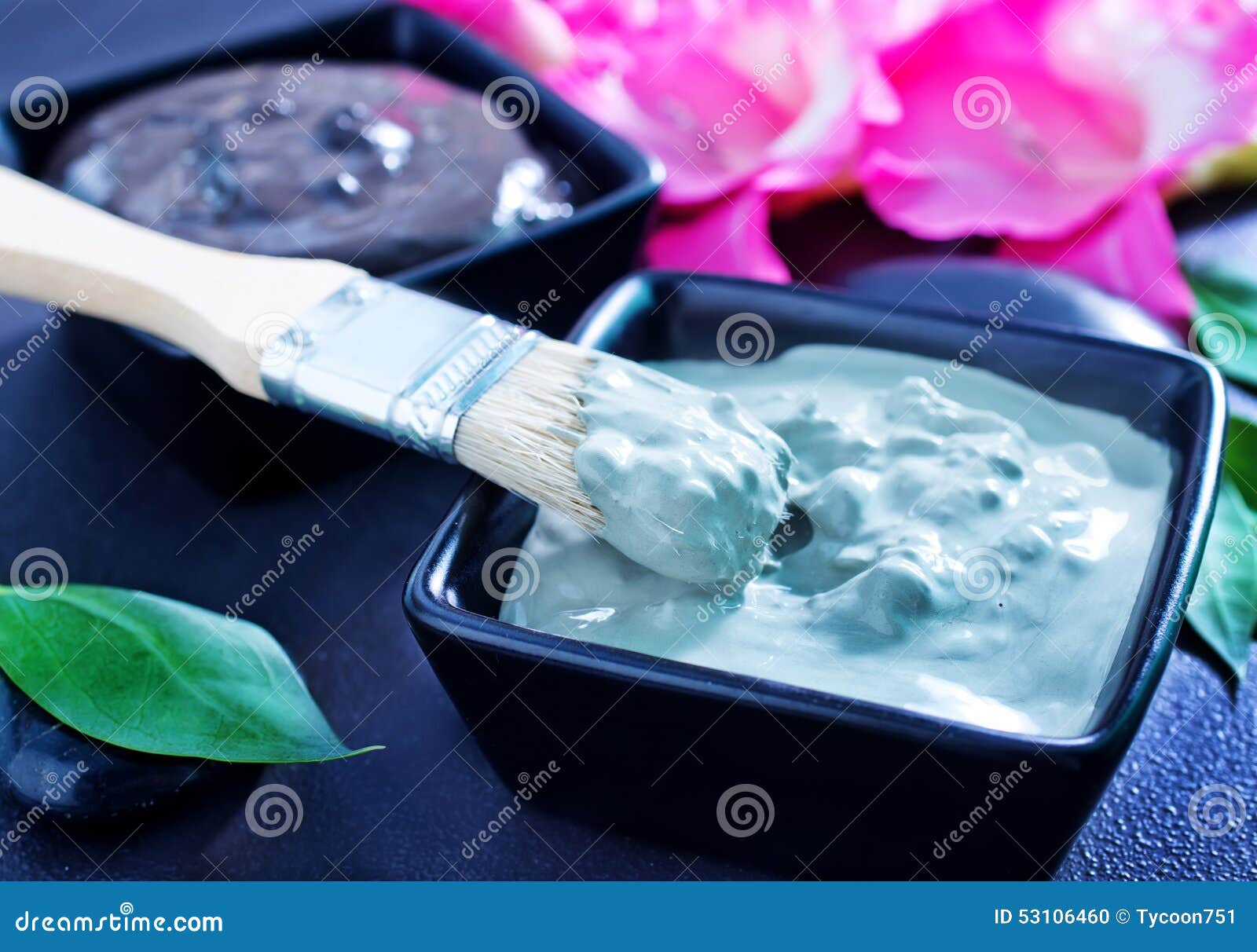 Clay for spa stock photo. Image of green, skincare, facial - 53106460