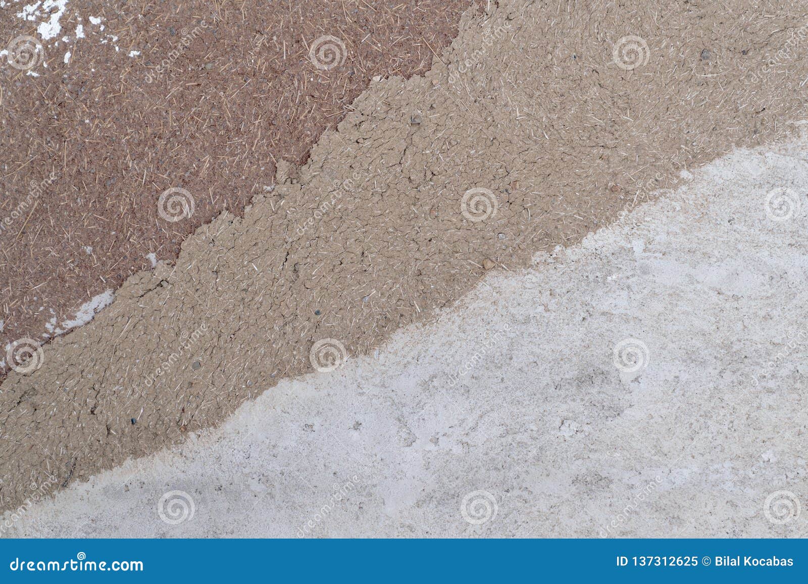 Clay and Straw Plaster on Wall As Texture/background Stock Image ...