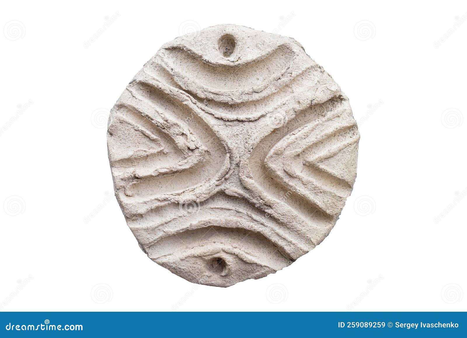 Clay Stucco with a Pattern. Stock Image - Image of food, circle: 259089259