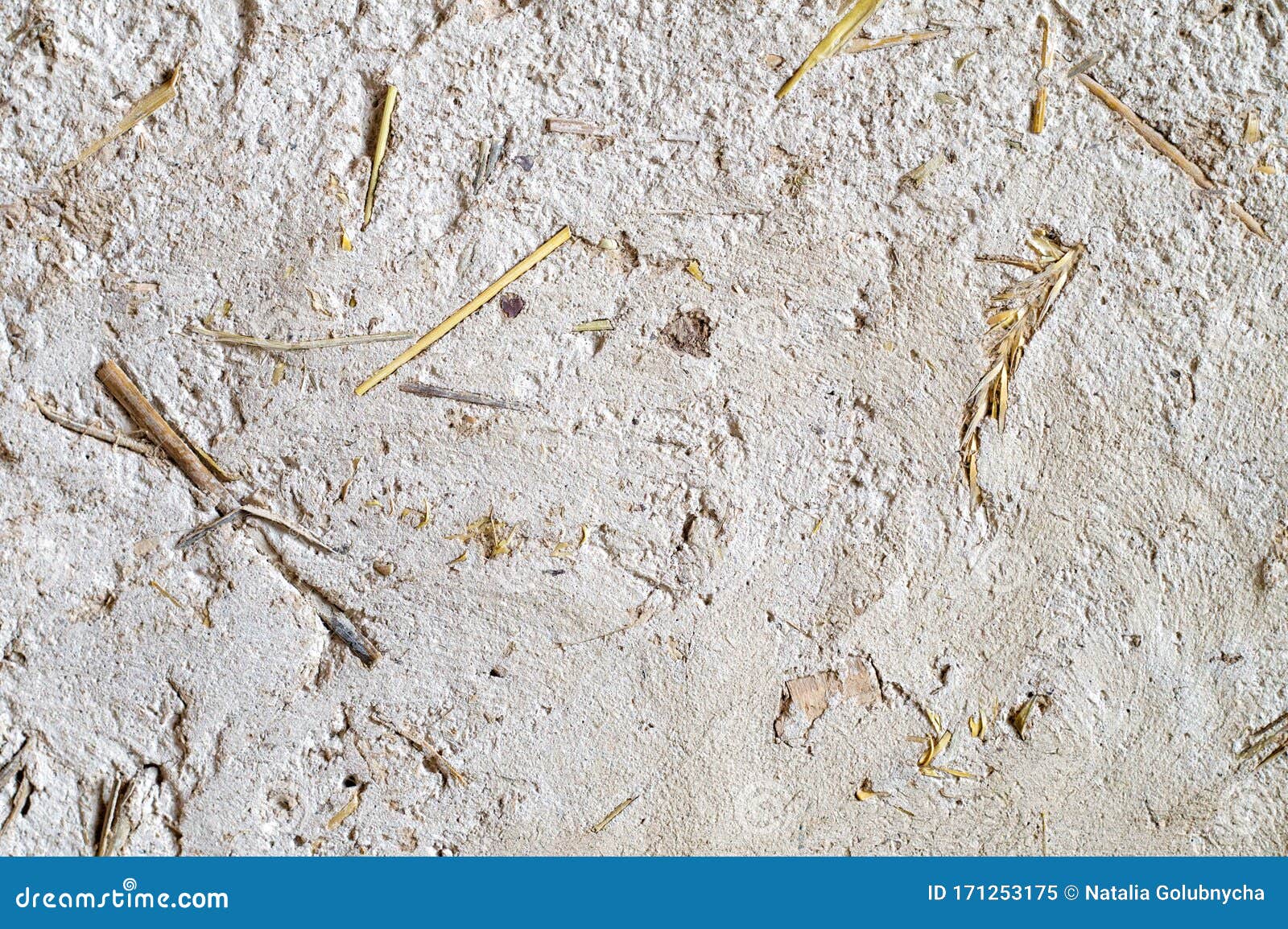 Clay Stucco Texture with Straw. Adobe Stock Image - Image of build ...