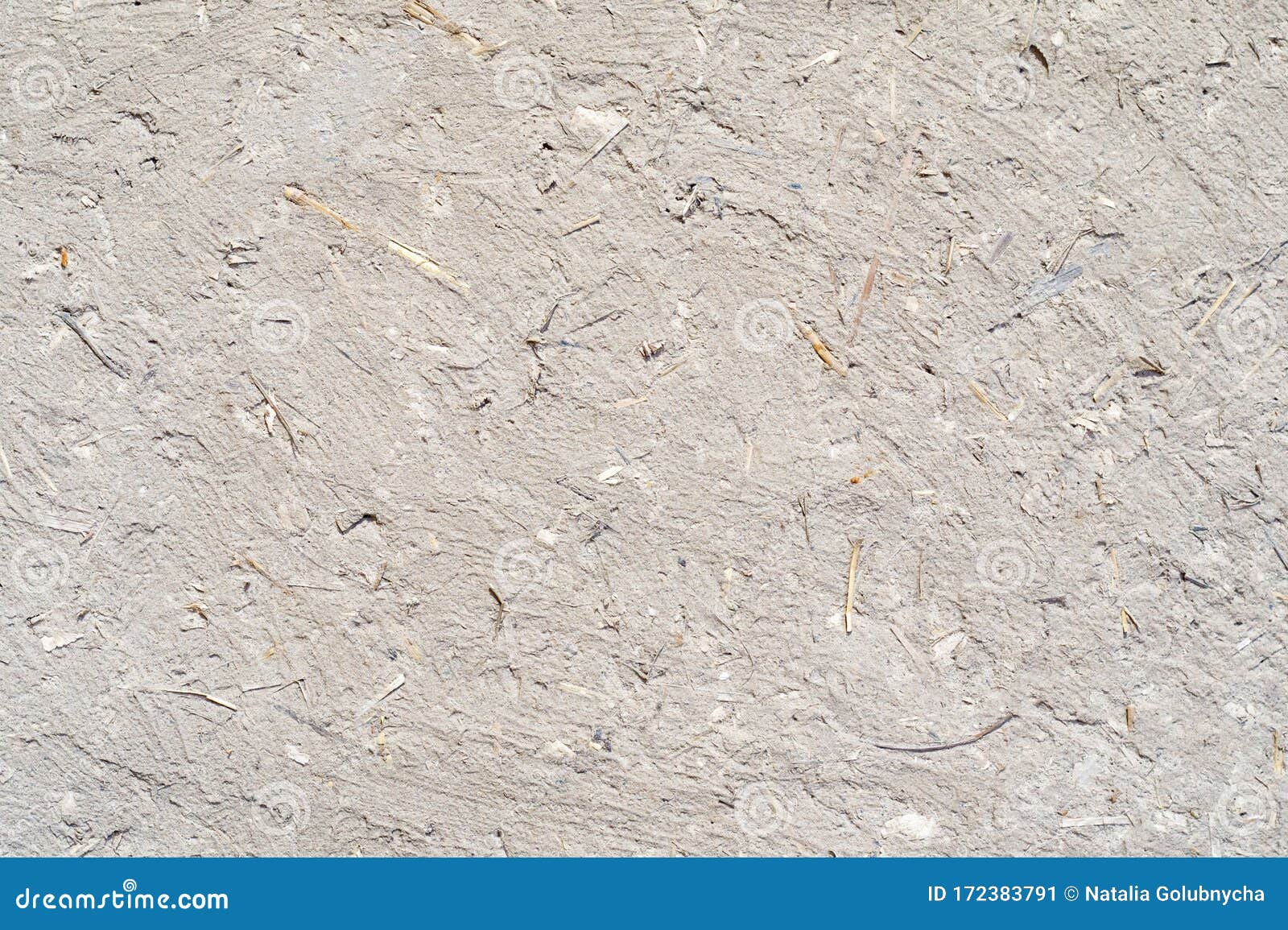 Clay Stucco Texture with Straw. Adobe Stock Image - Image of house ...