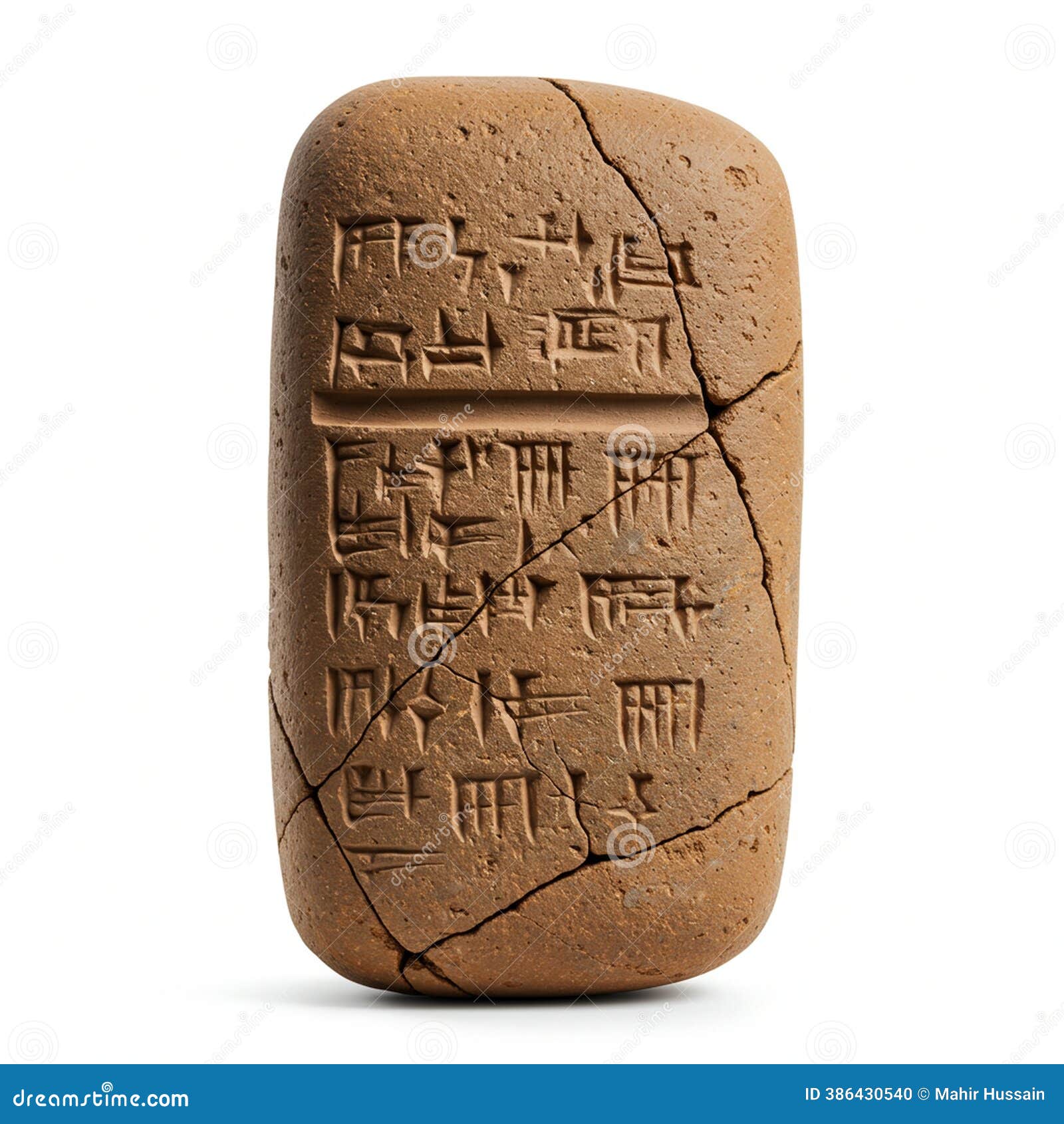 Cuneiform Of Ancient Babylon Carved On Stone Wall, Fiction View ...