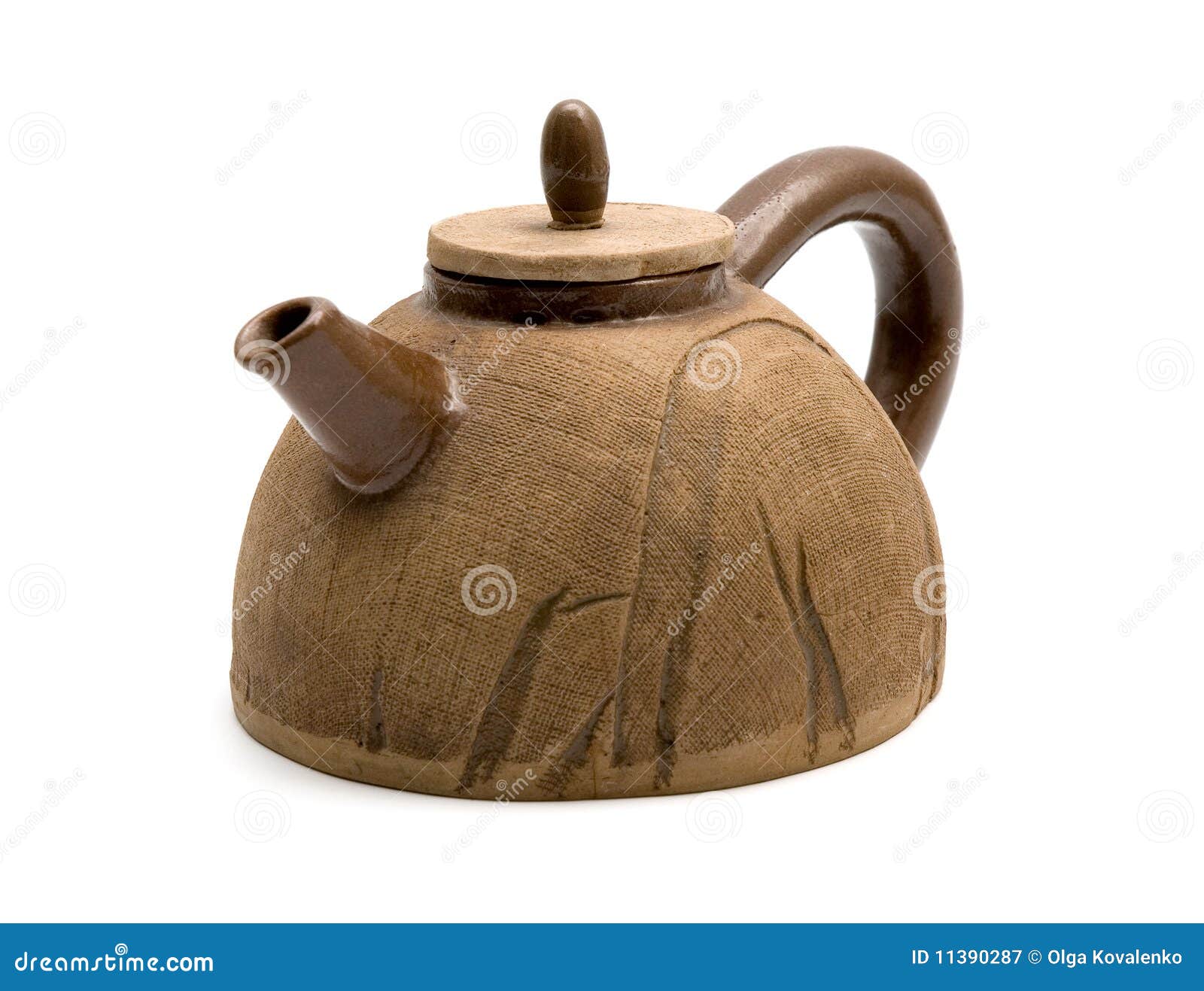Clay tea pot 1 stock image. Image of indigenous, ceramics - 11390287