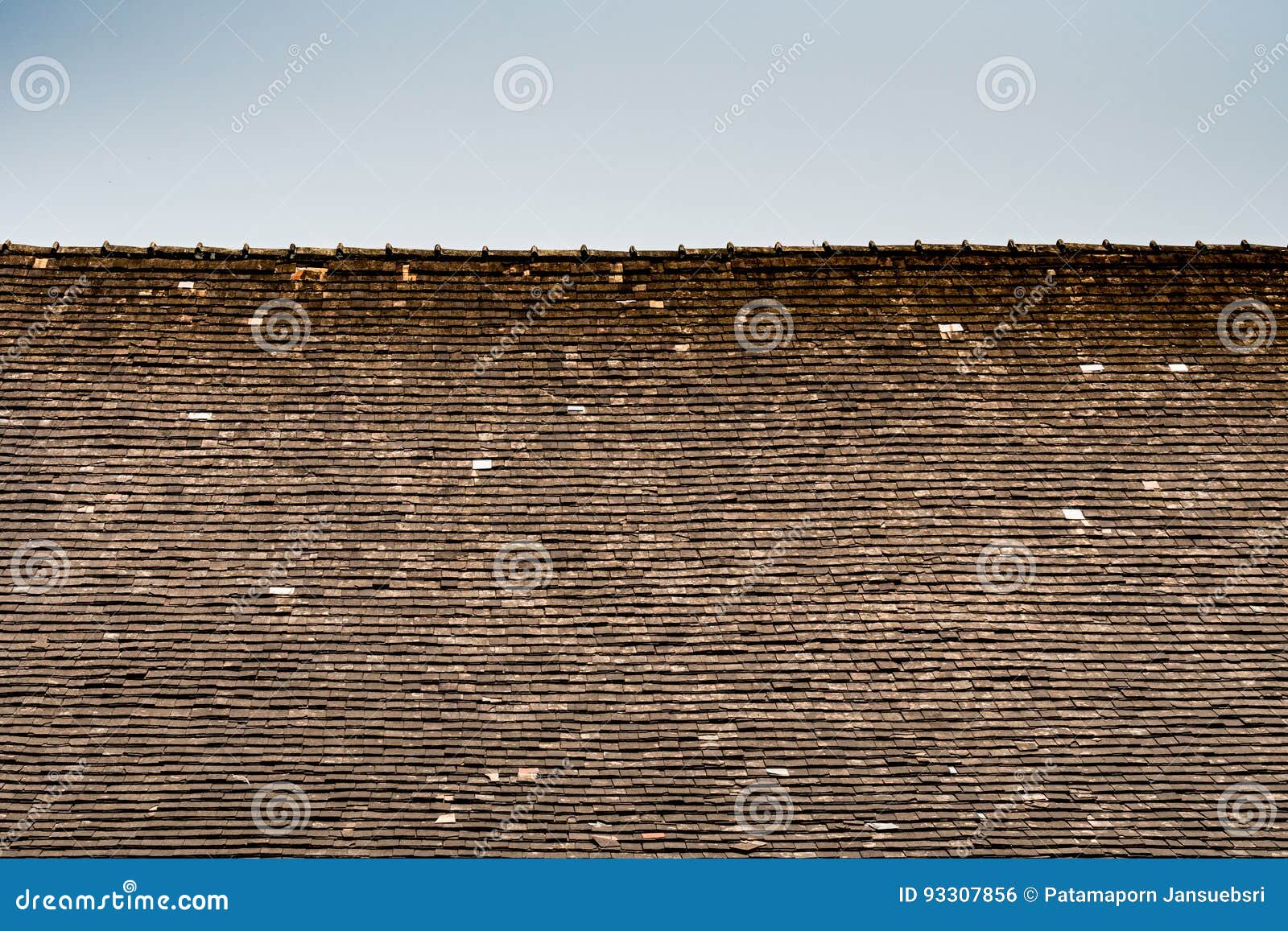 Clay tiles roof pattern stock photo. Image of home, design - 93307856