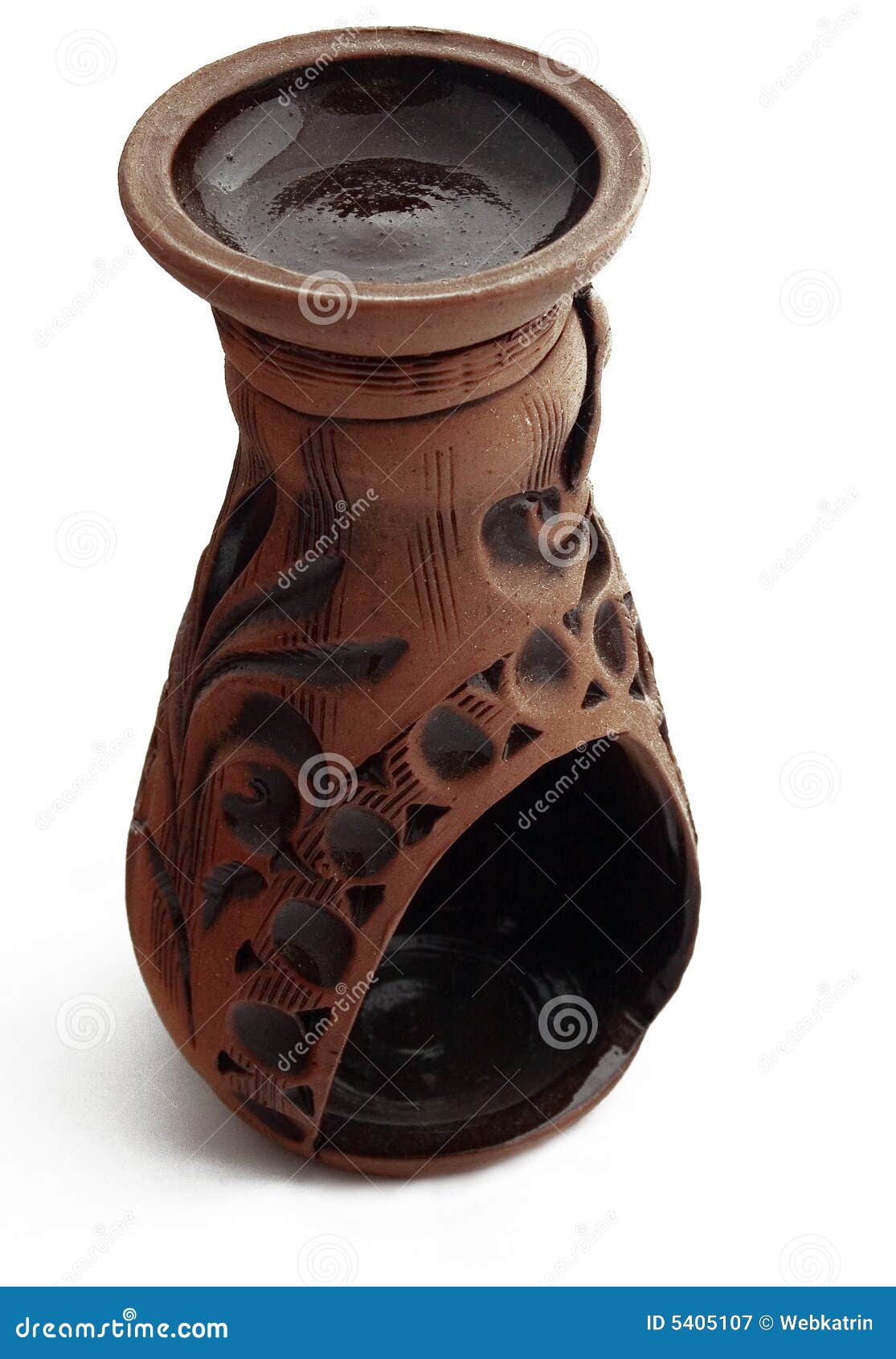 The clay vase stock image. Image of ornamental, decoration - 5405107