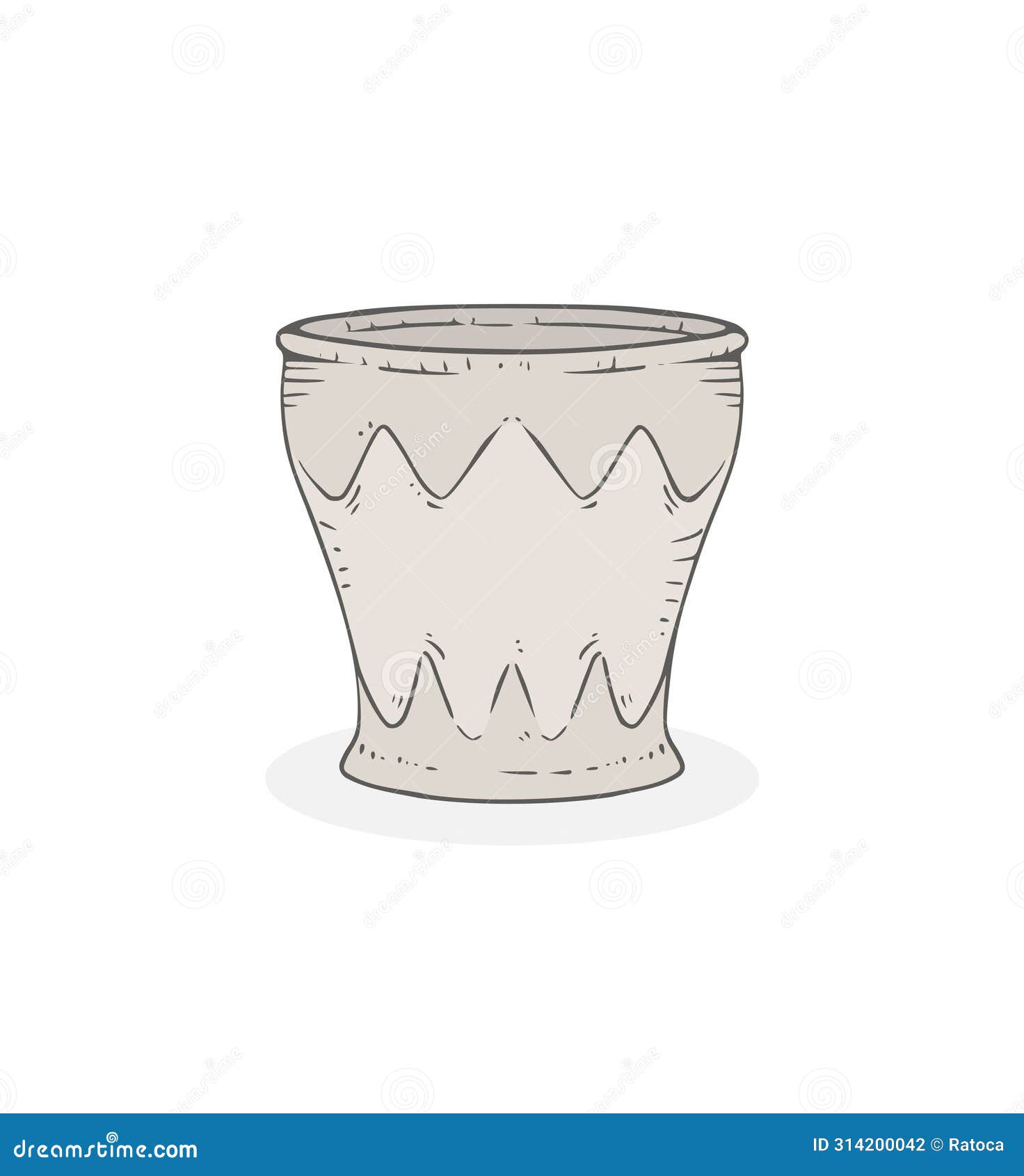 Clay vessel design stock vector. Illustration of vessel - 314200042