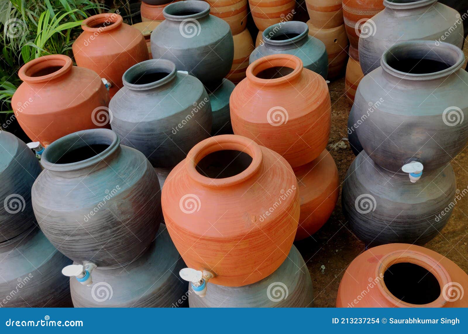 A Clay Water Pot Earthen Pot for Water Storage Clay Pots Not only Cool ...