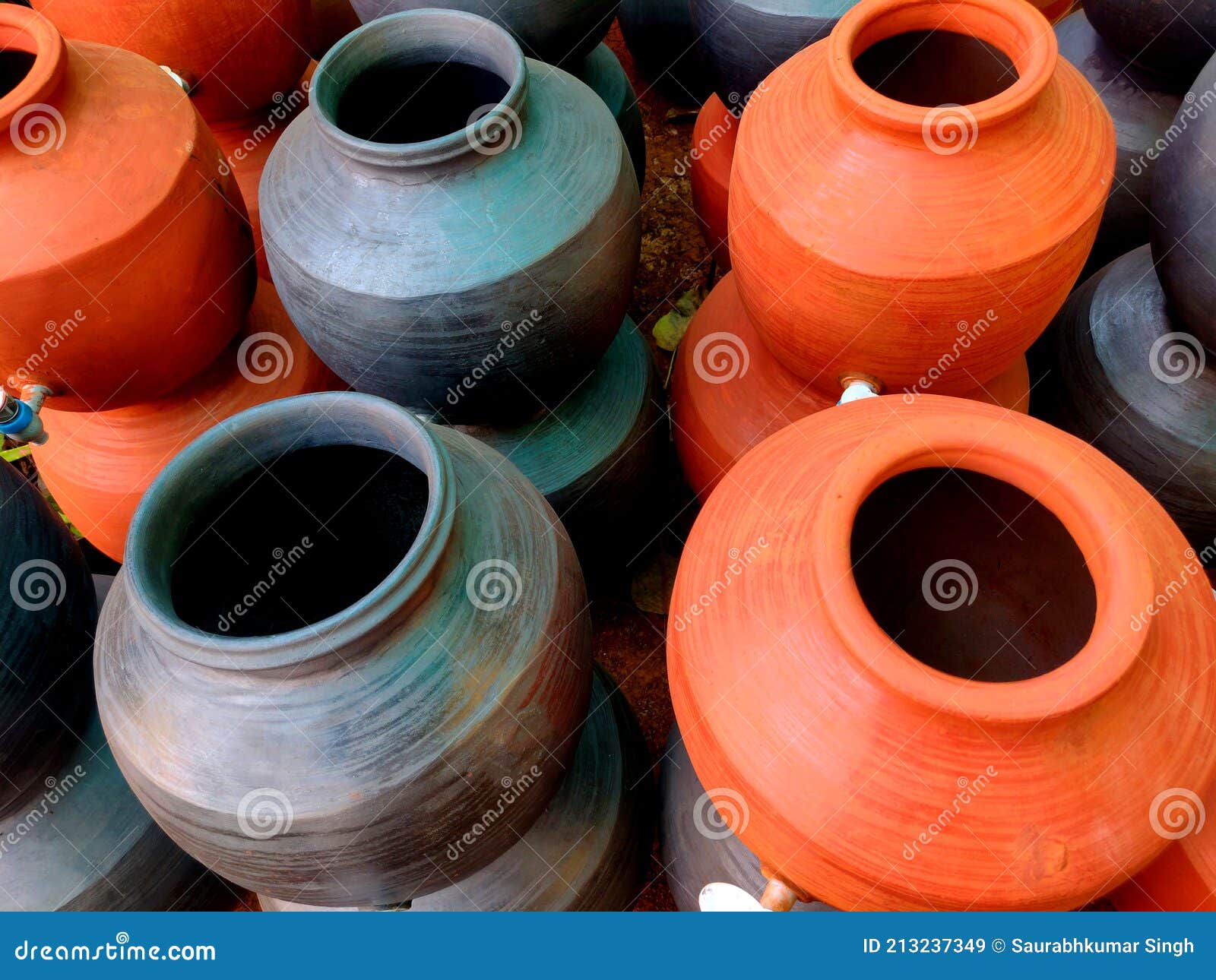 A Clay Water Pot Earthen Pot with Tap for Water Storage Clay Pots Not ...