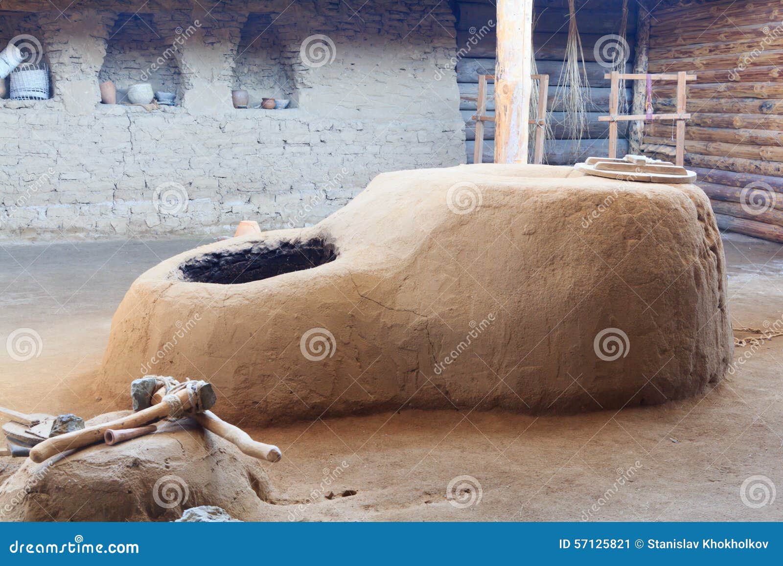 The Clay Well with the Cooling System of Bronze Century Stock Image ...